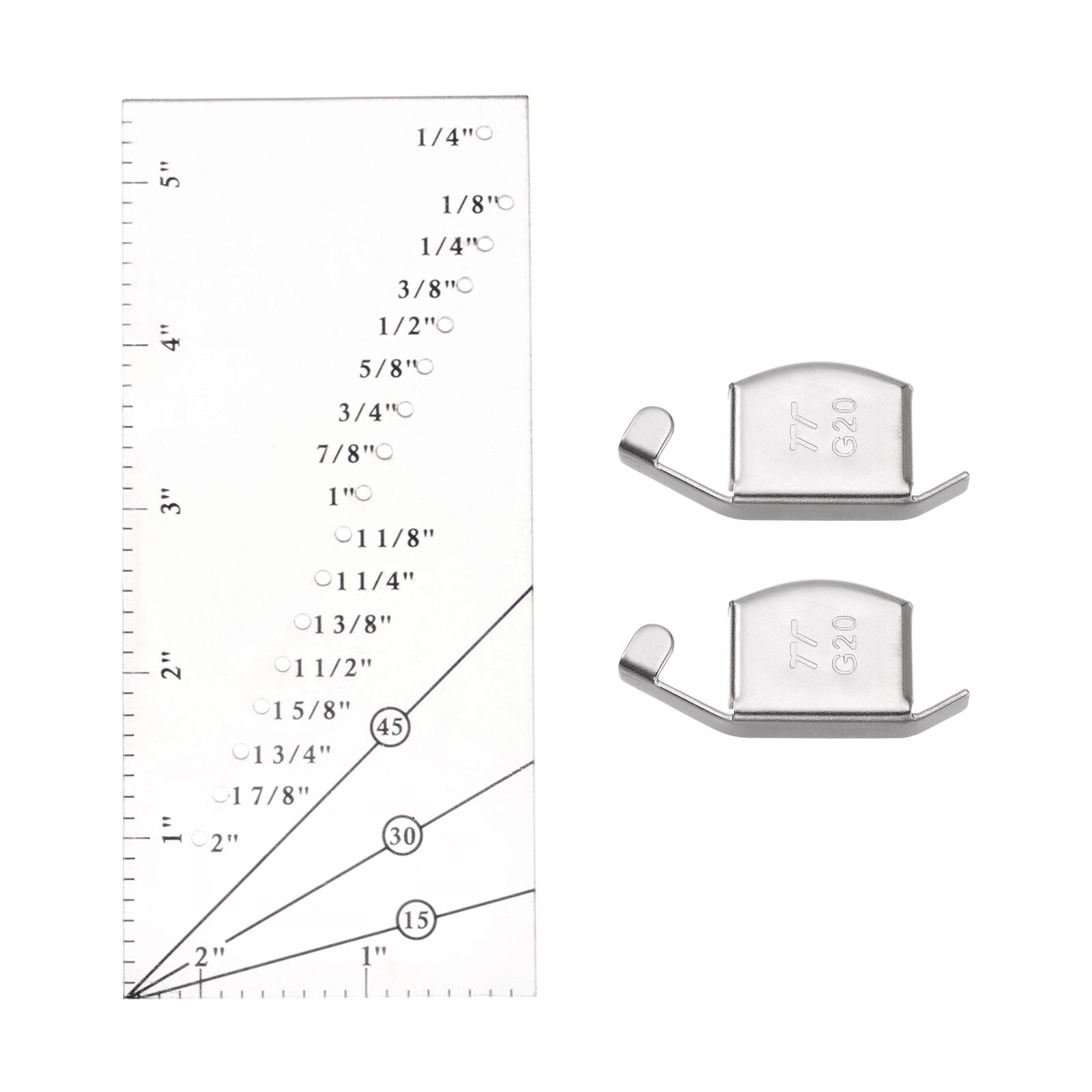 Uxcell 3pcs Magnetic Seam Guides and Seam Guide Ruler with G20 Sewing ...
