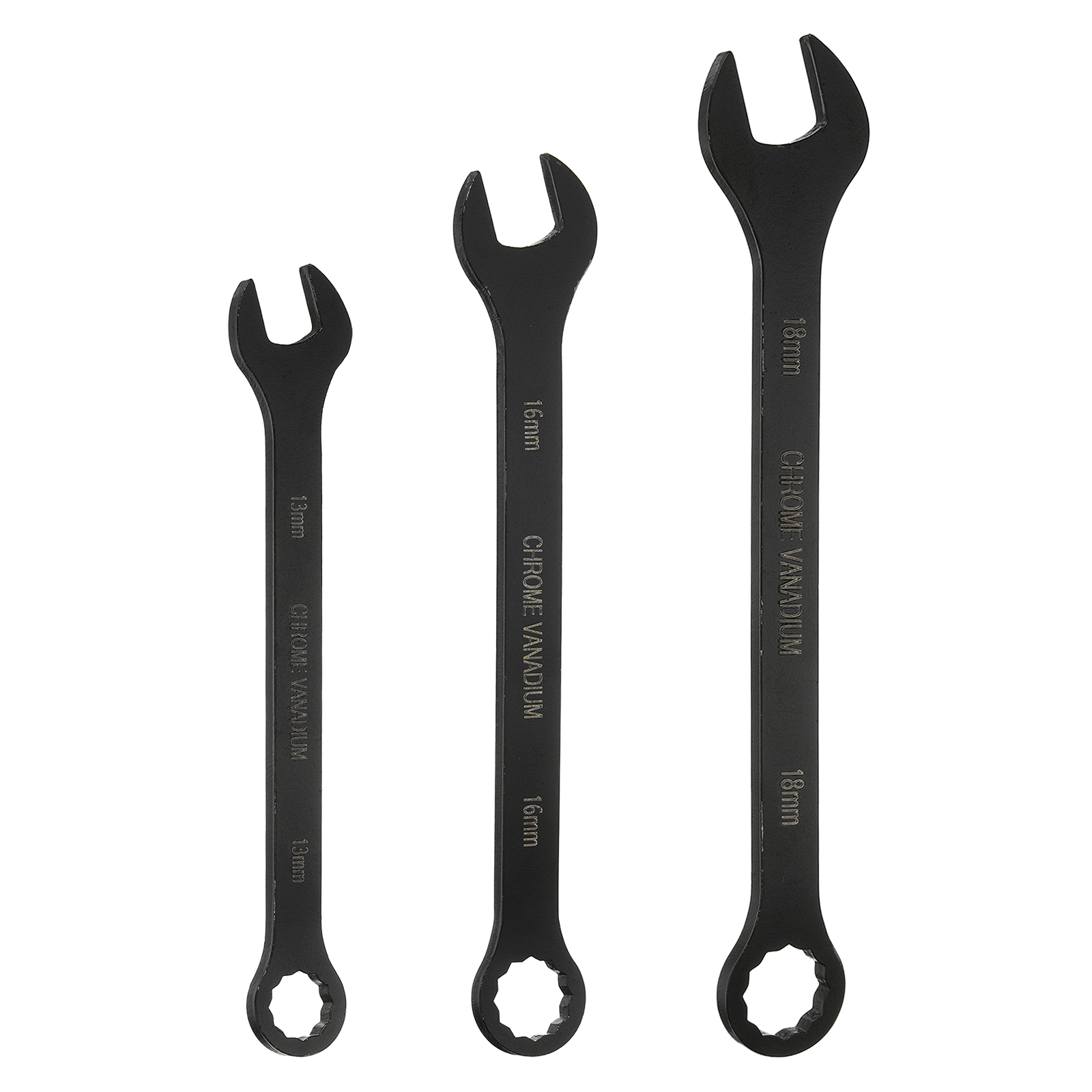 Uxcell 3pcs Metric Combination Wrench 13/16/18mm Carbon Steel 12-Point ...