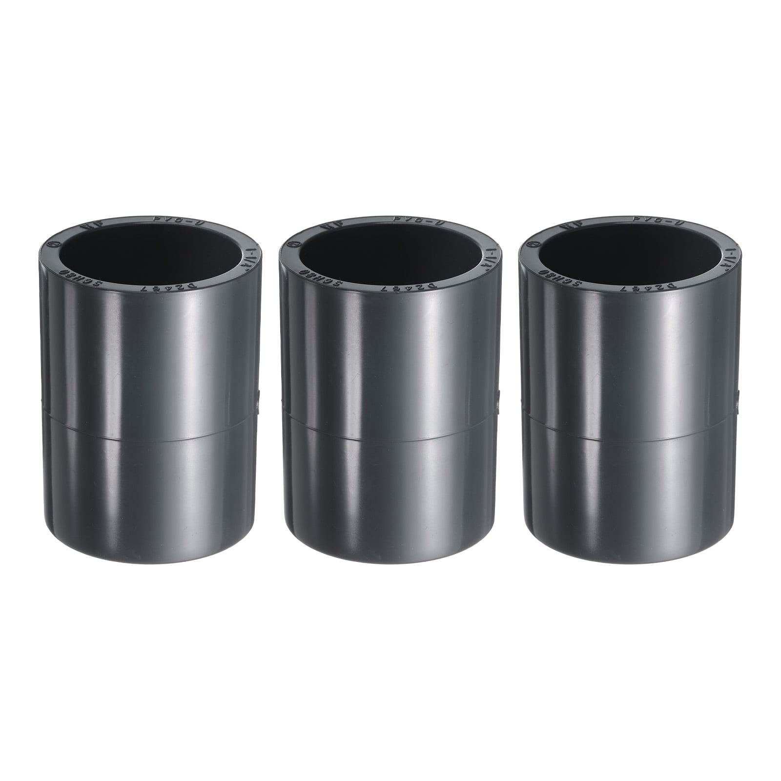 Uxcell 3Pcs Pipe Coupling Adapter 1-1/4" Straight Socket Pipe Fitting ...