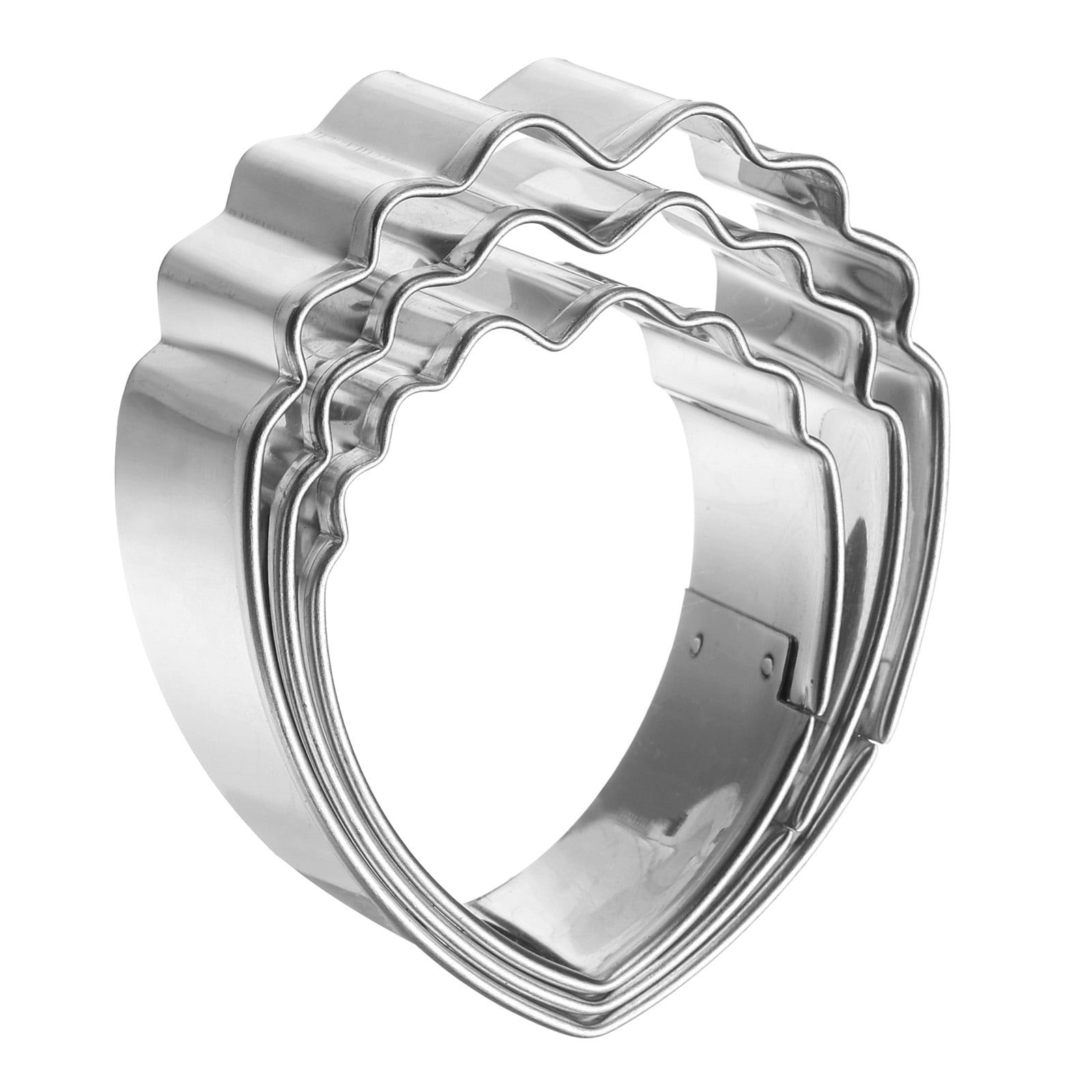 Uxcell 3pcs Peony Cookie Cutter Set Assorted Sizes Stainless Steel ...