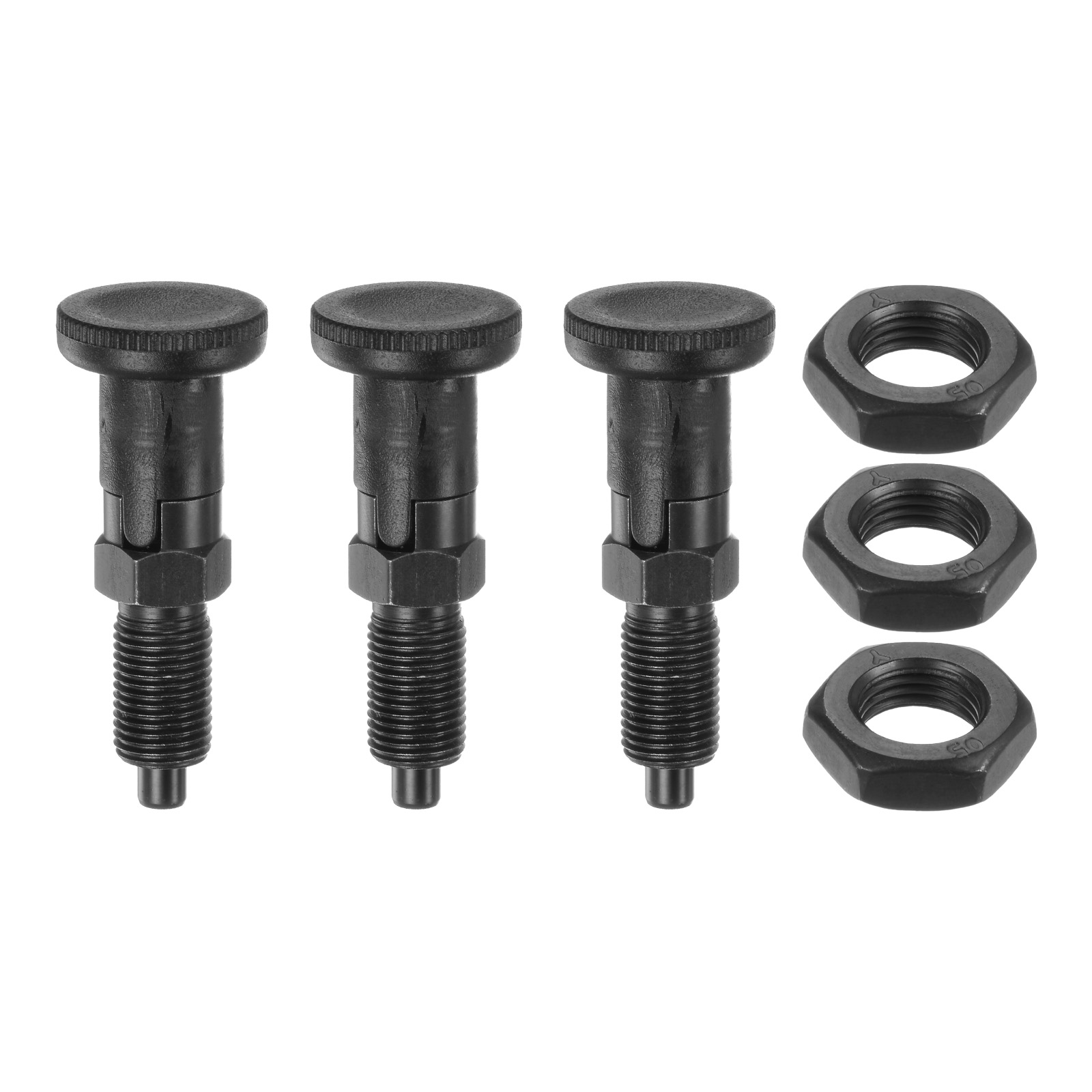 Uxcell 3pcs Push Fit Ball Nose Spring Plunger M10x1 Thread 5mm Pin Self ...