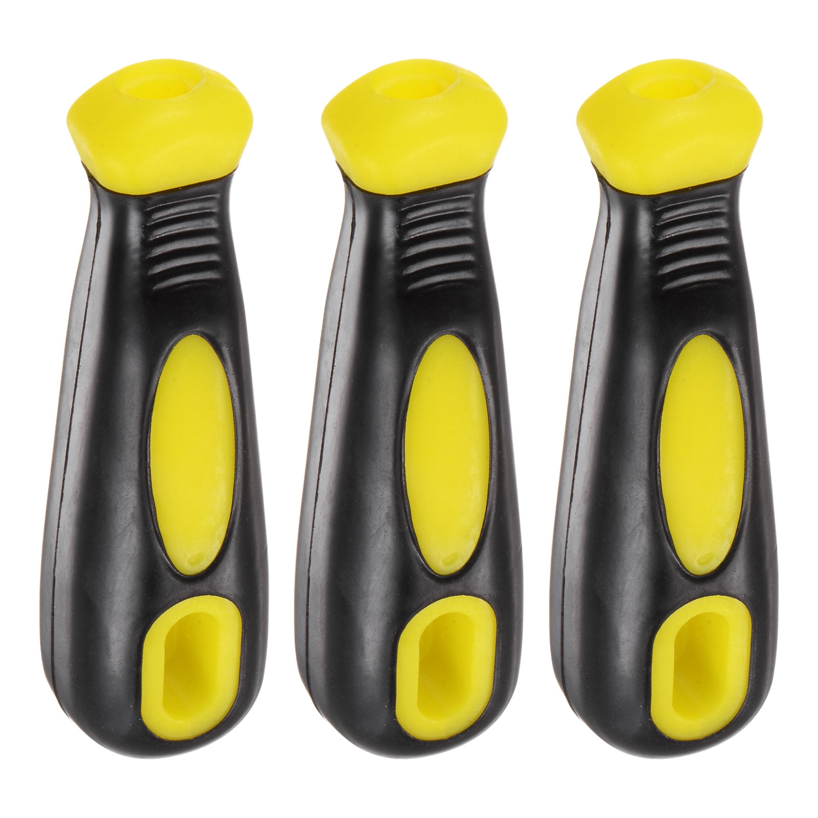 Uxcell 3pcs Rubber File Handle 4.21 Inch Round and Rectangular Hole ...