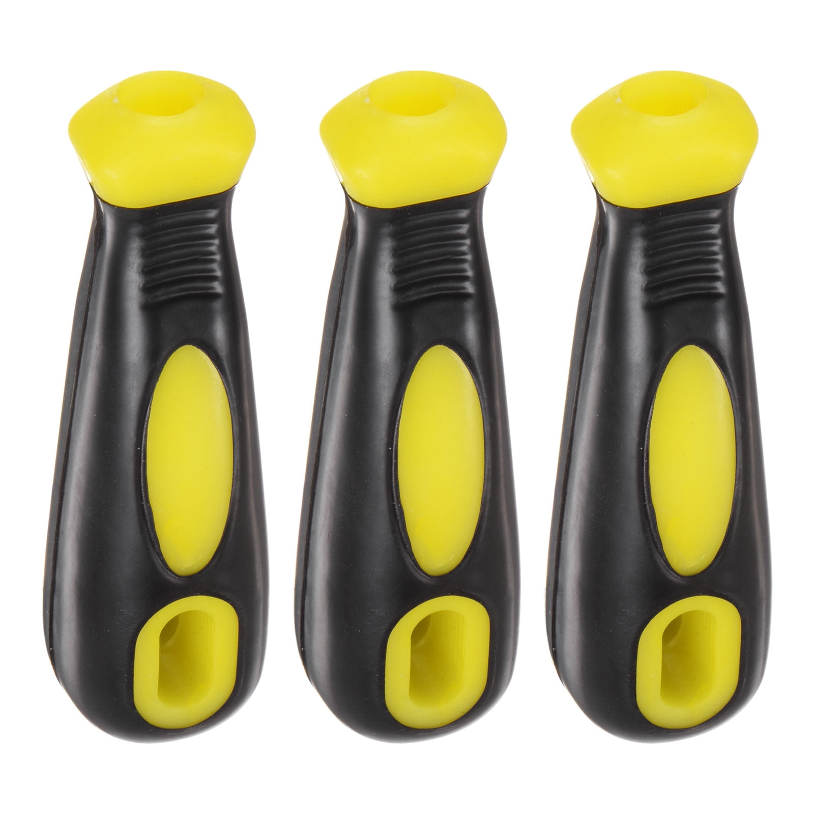 Uxcell 3pcs Rubber File Handle 4.21 Inch Round and Rectangular Hole ...
