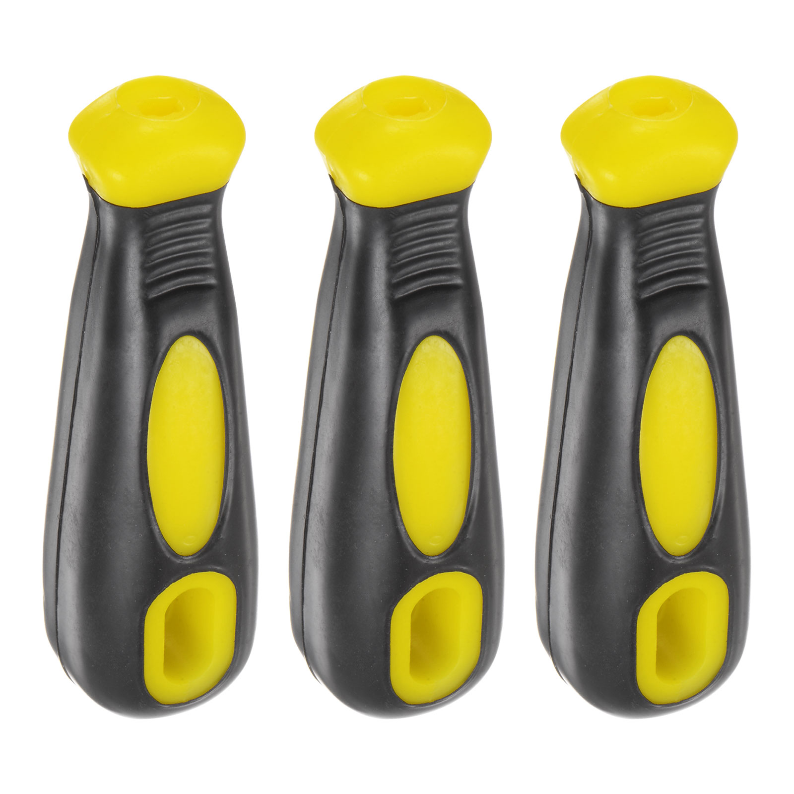 Uxcell 3pcs Rubber File Handle 4.21 Inch Round and Rectangular Hole ...