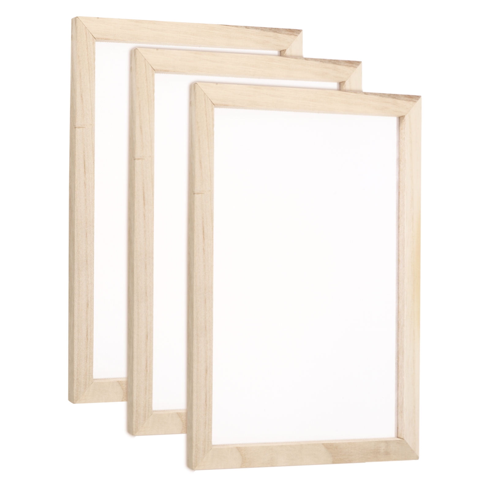 Uxcell 3pcs Silk Screen Printing Frame, 11.8x7.9 Inch Wood with 160 ...