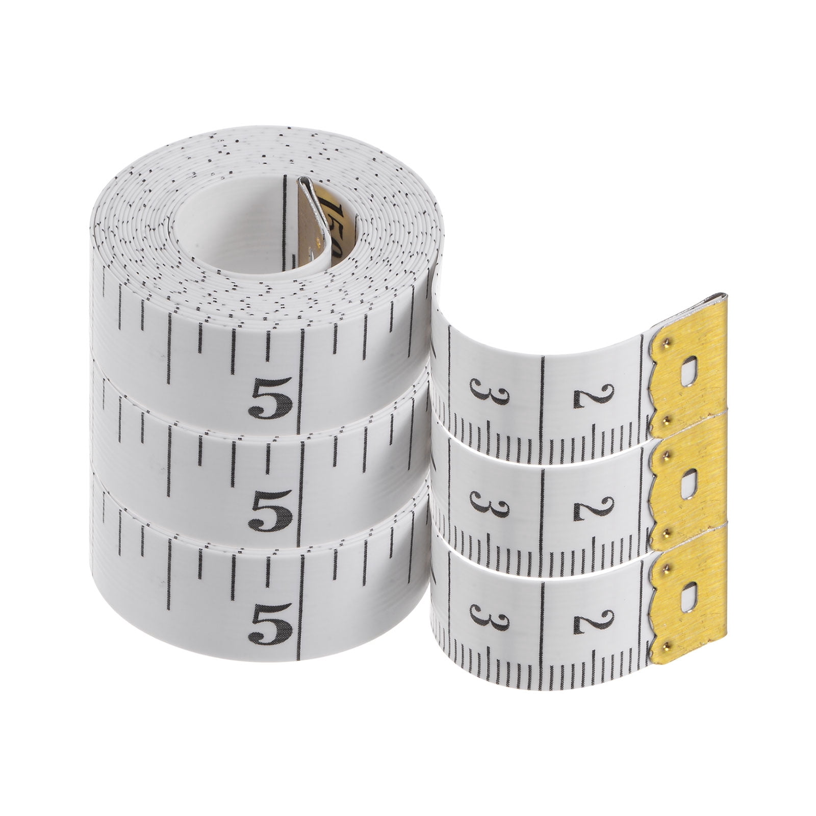 Uxcell 3pcs Soft Tape Measure 150cm/60" Double Scale Inch & Metric ...