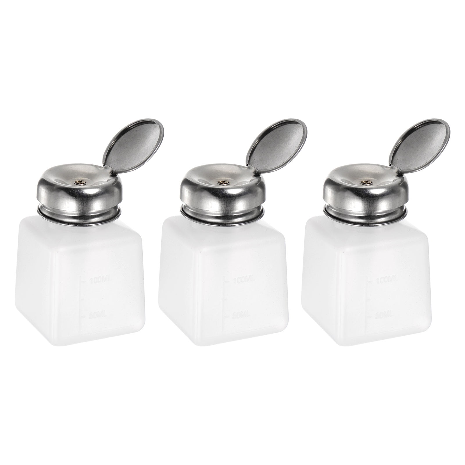 Uxcell 3pcs Solvent Alcohol Dispensers 100ml(3.4oz) Push Down Liquid ...