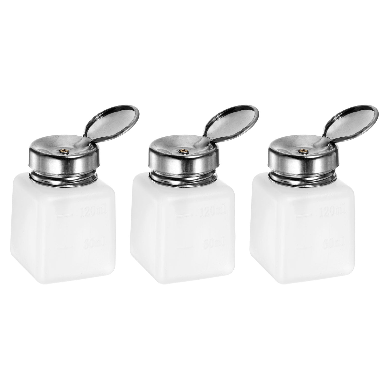 Uxcell 3pcs Solvent Alcohol Dispensers 120ml(4oz) Push Down Liquid ...