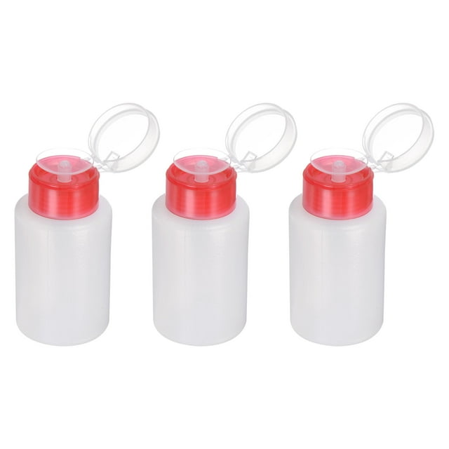 Uxcell 3pcs Solvent Alcohol Dispensers 180ml(6.1oz) Straight Push Down ...