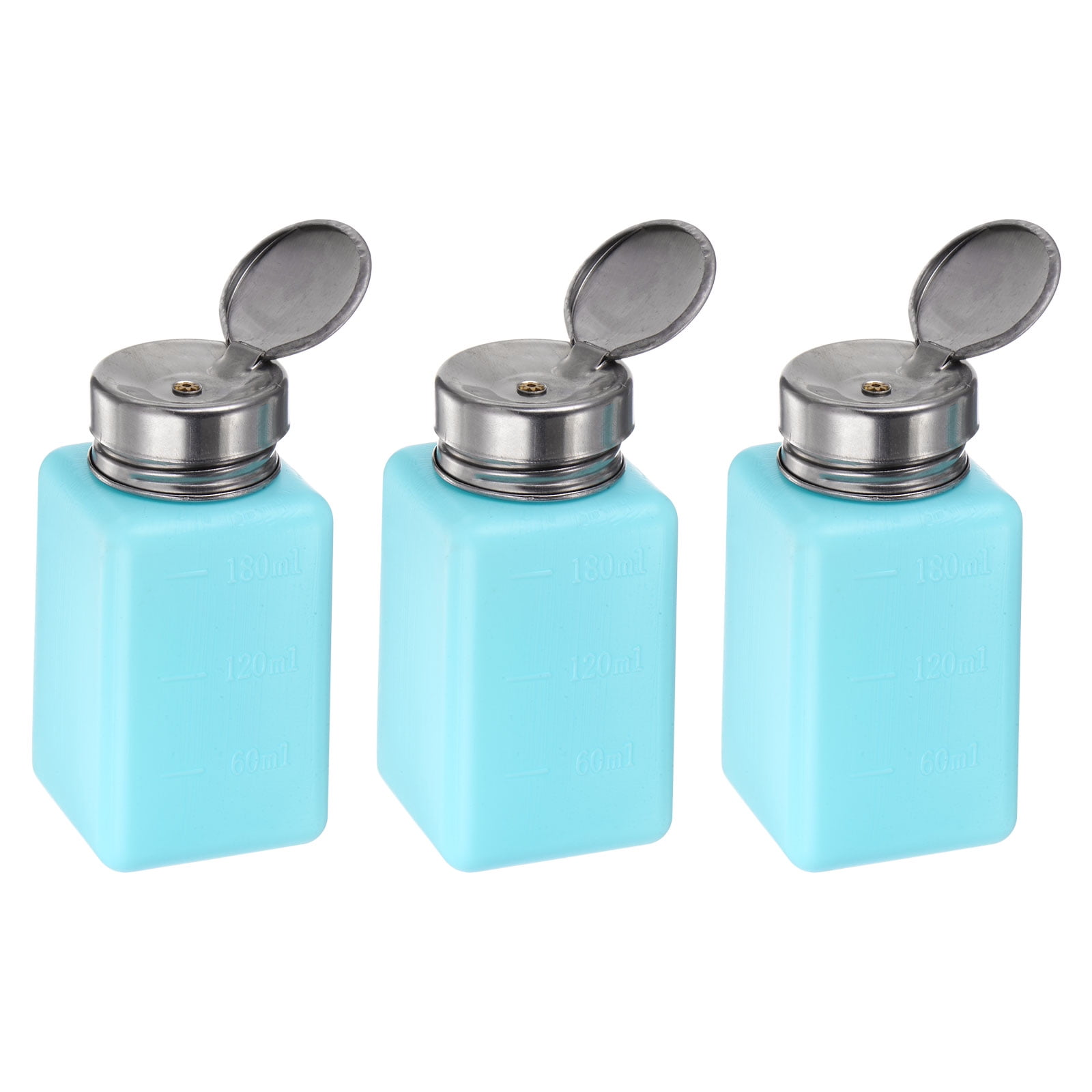 Uxcell 3pcs Solvent Alcohol Dispensers 180ml(6oz) Push Down Liquid ...