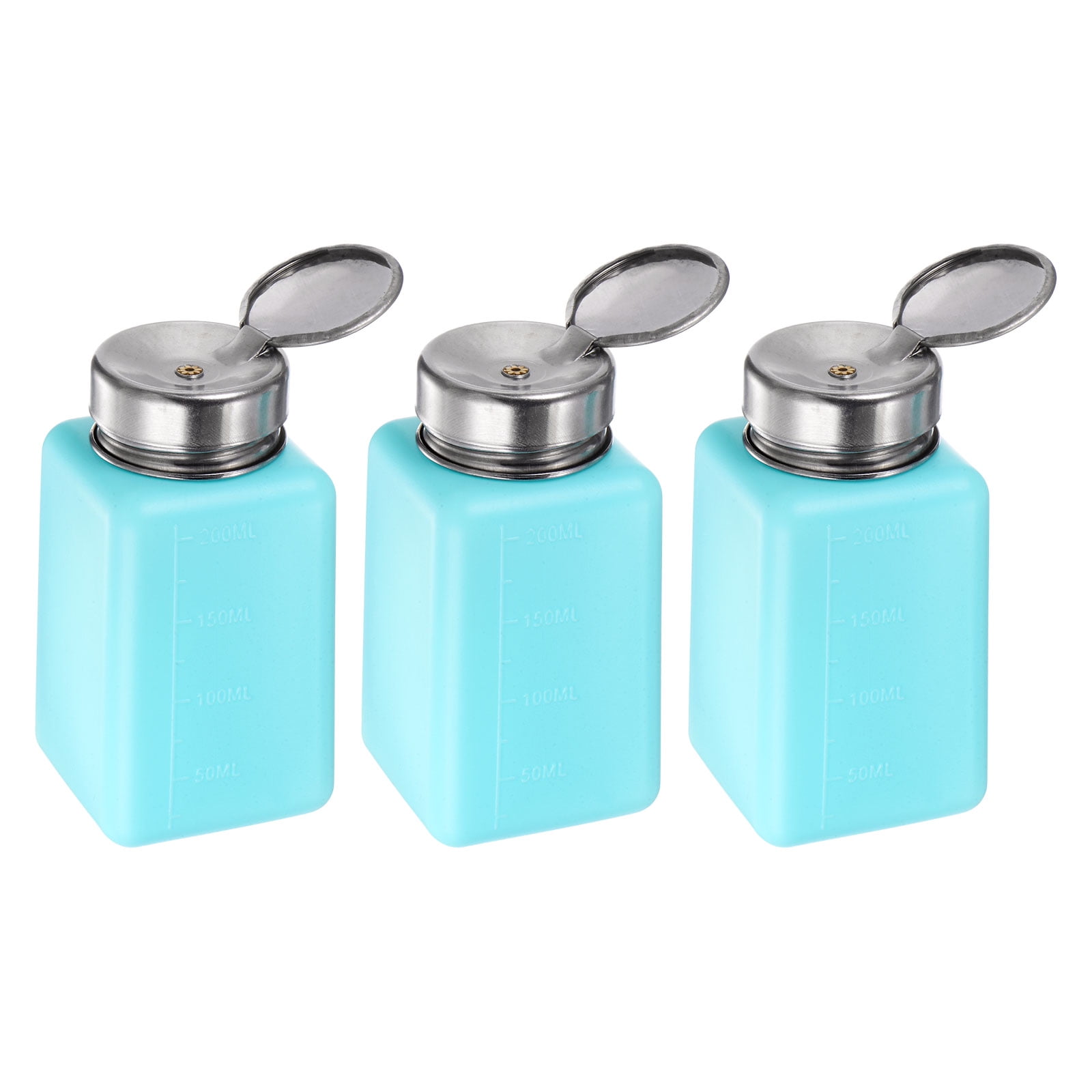 Uxcell 3pcs Solvent Alcohol Dispensers 200ml(6.7oz) Push Down Liquid ...