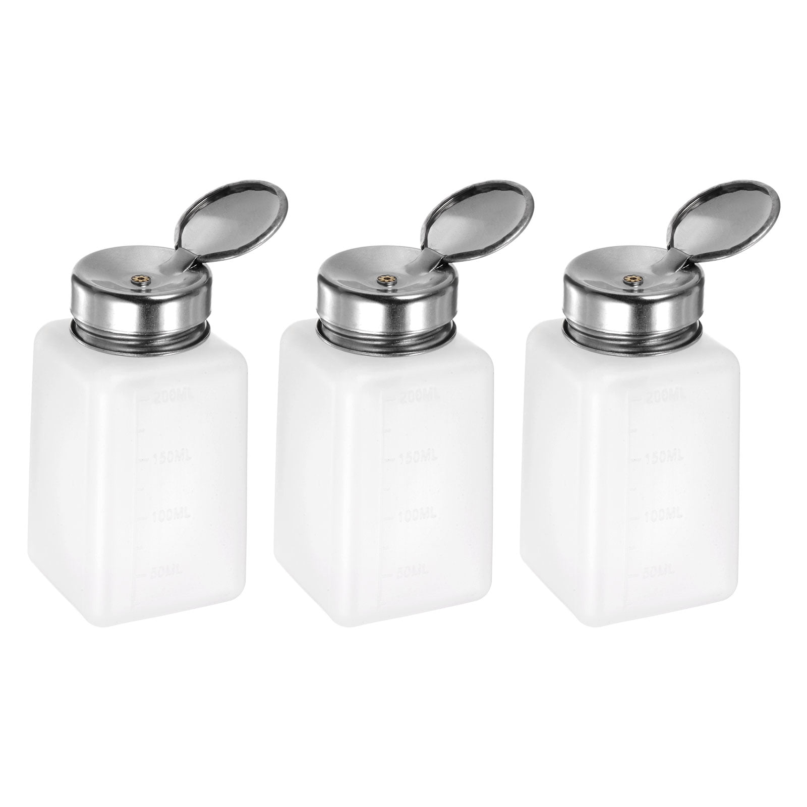 Uxcell 3pcs Solvent Alcohol Dispensers 200ml(6.7oz) Push Down Liquid ...