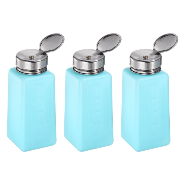 Uxcell 3pcs Solvent Alcohol Dispensers 250ml(8.5oz) Push Down Liquid ...