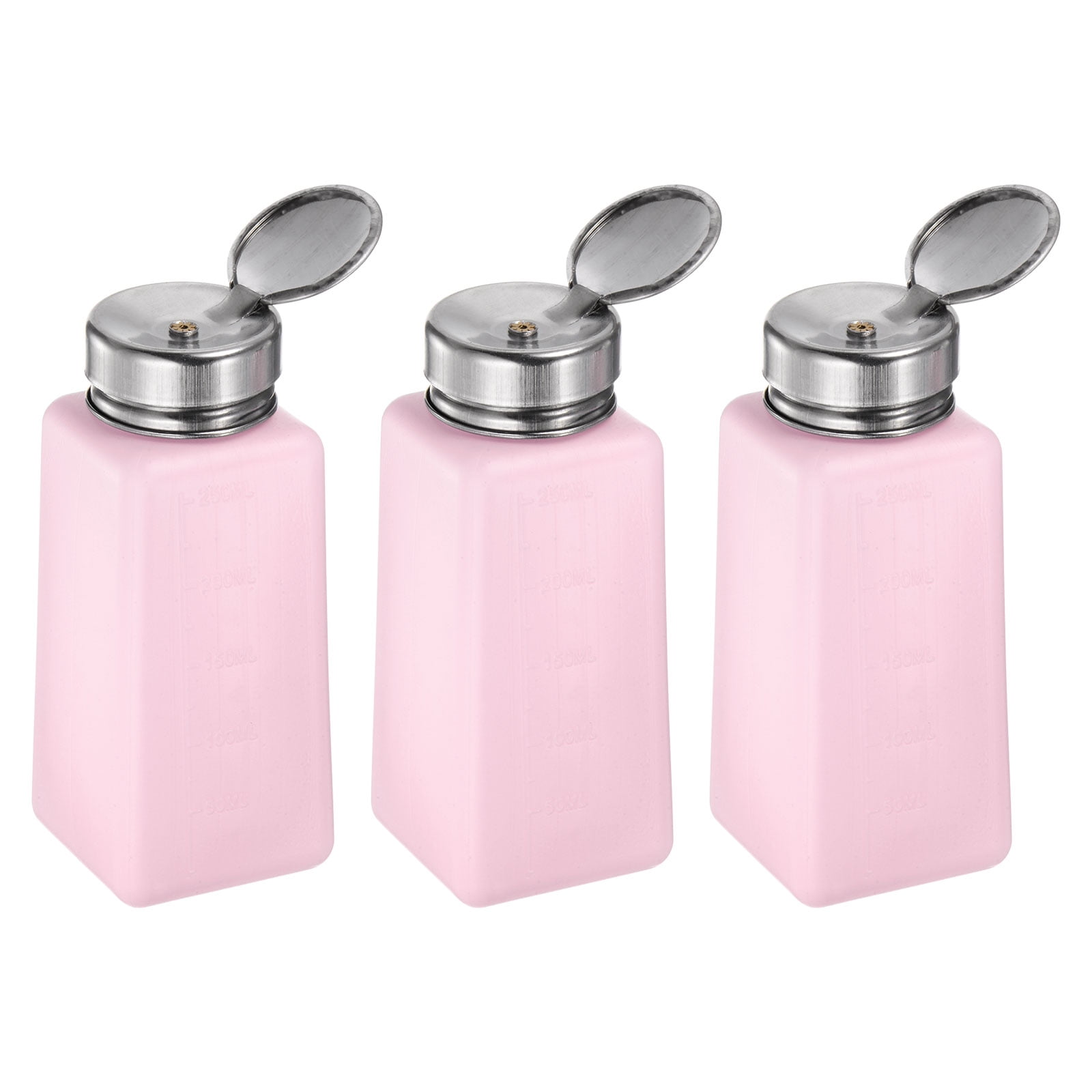 Uxcell 3pcs Solvent Alcohol Dispensers 250ml(8.5oz) Push Down Liquid ...