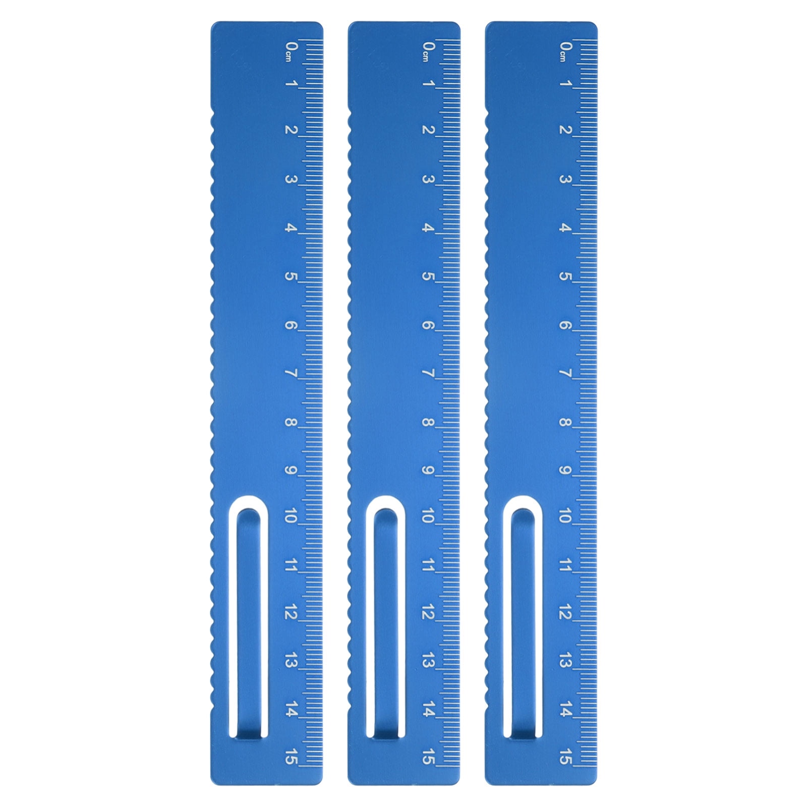 Uxcell 3pcs Straight Ruler 15cm Metric Metal Aluminum Alloy Measuring ...