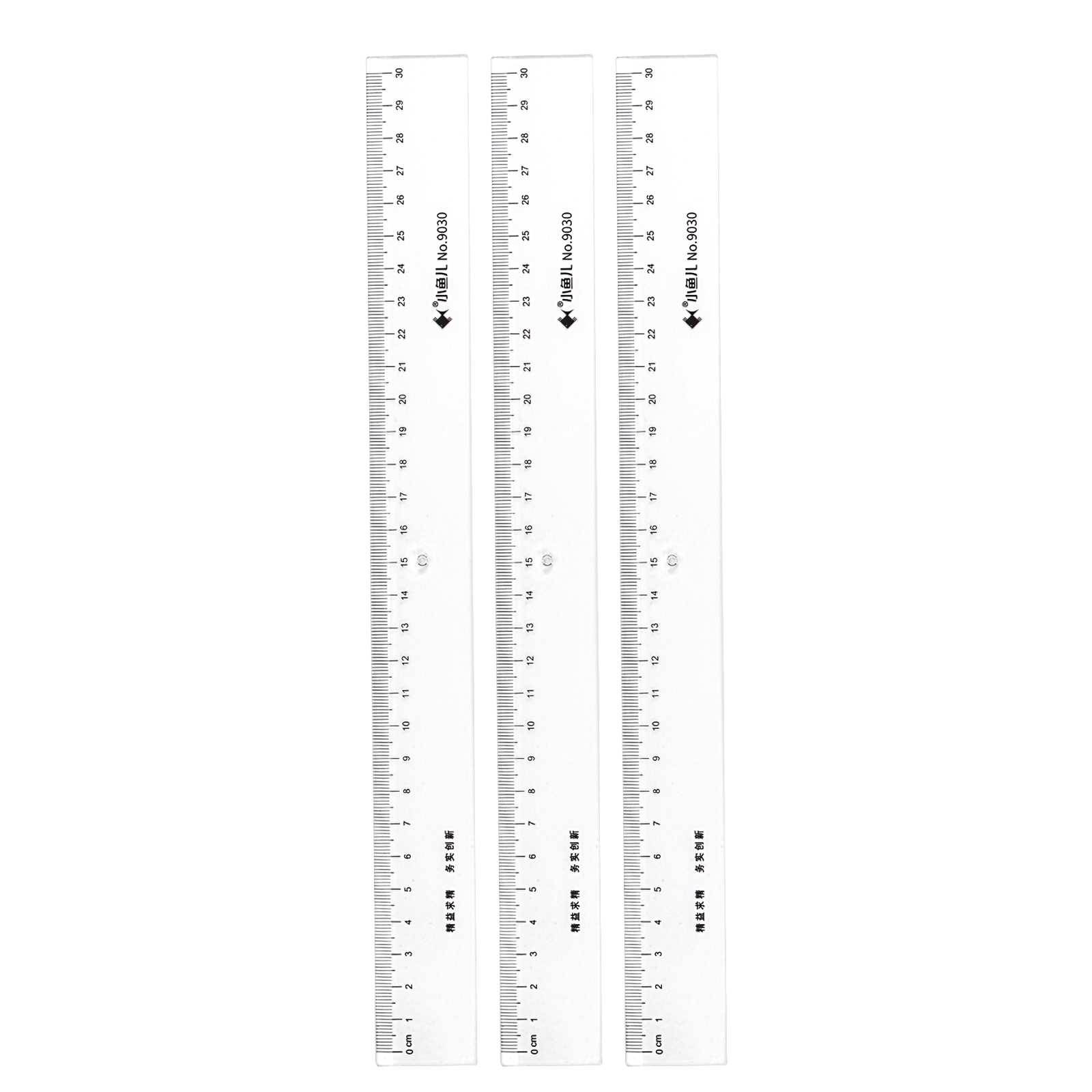Uxcell 3pcs Straight Ruler 30cm Metric Clear Measuring Tool for ...