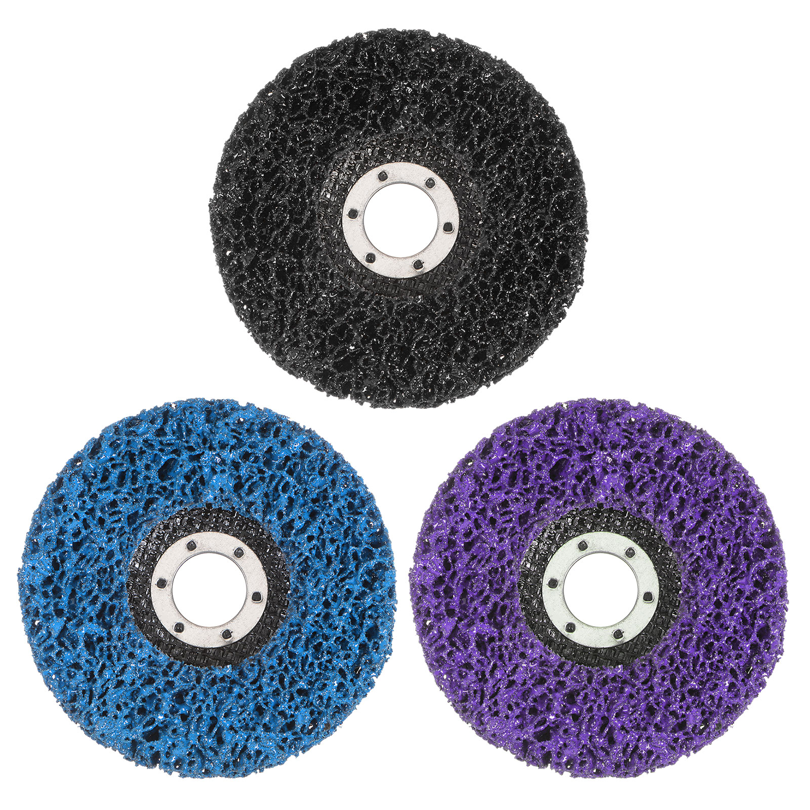 Uxcell 3pcs Strip Discs Stripping Wheels 4-1/2"x7/8" Rust Remover ...