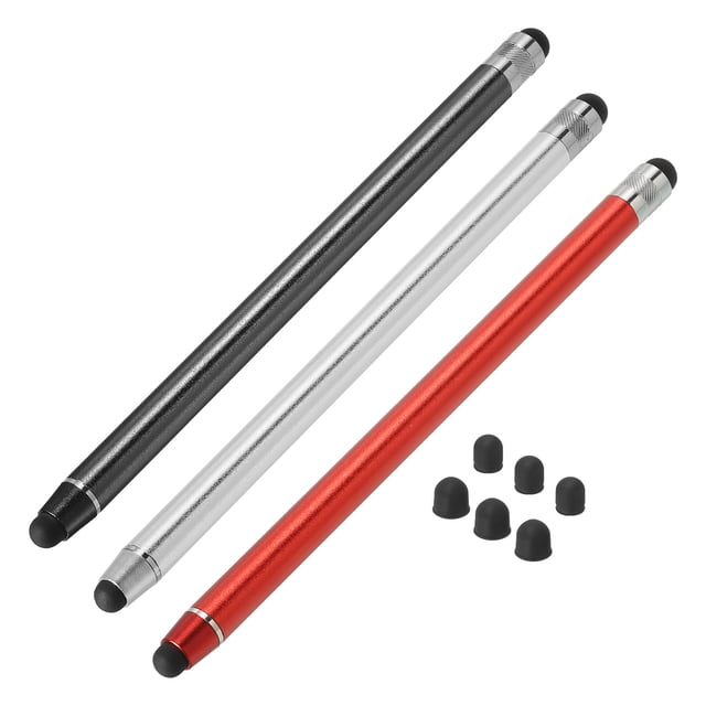 Uxcell 3pcs Stylus Pens for Touch Screens with 6 Extra Tips Capacitive ...