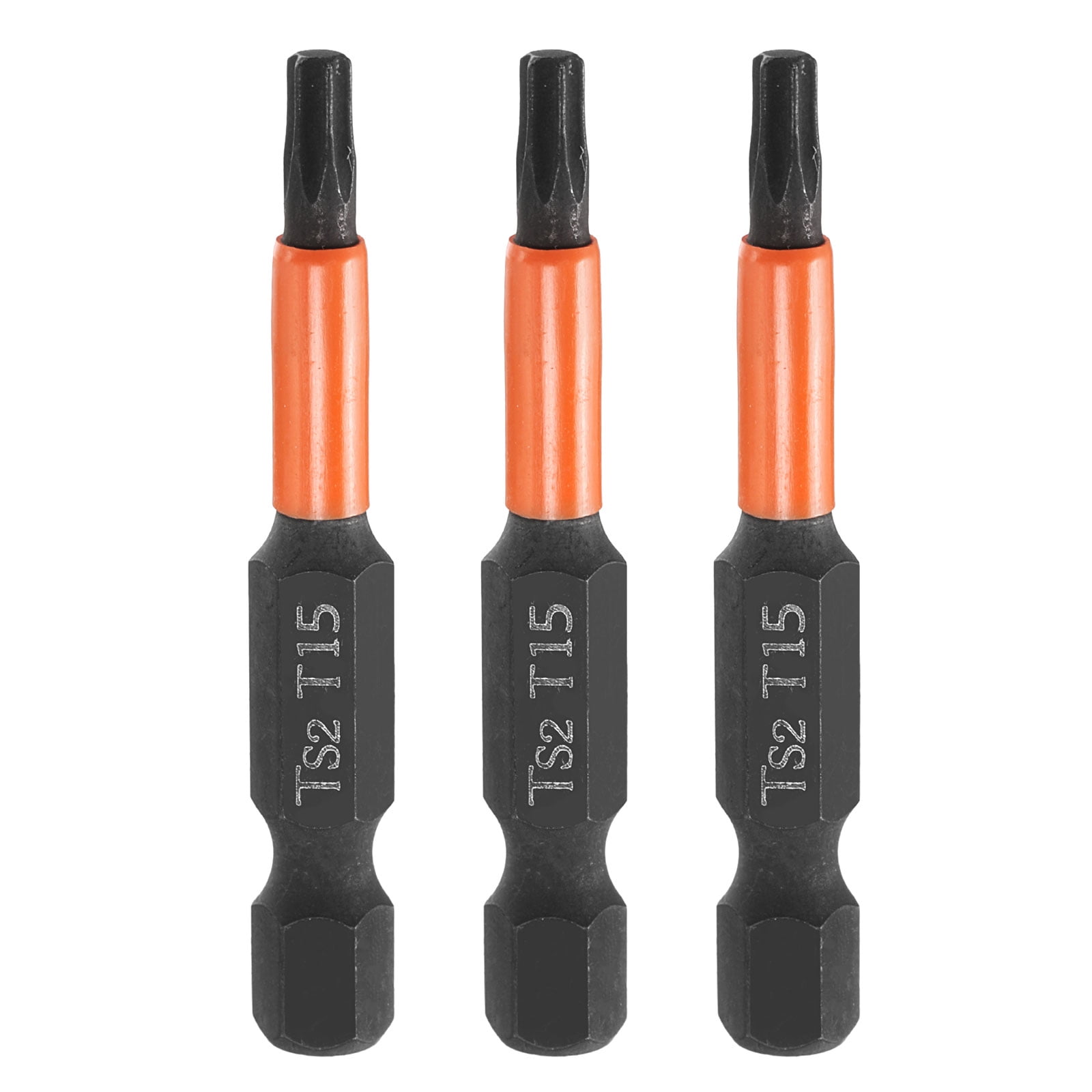 Uxcell 3pcs T15 Torx Head Screwdriver Bit 2" Long 1/4" Hex Shank ...