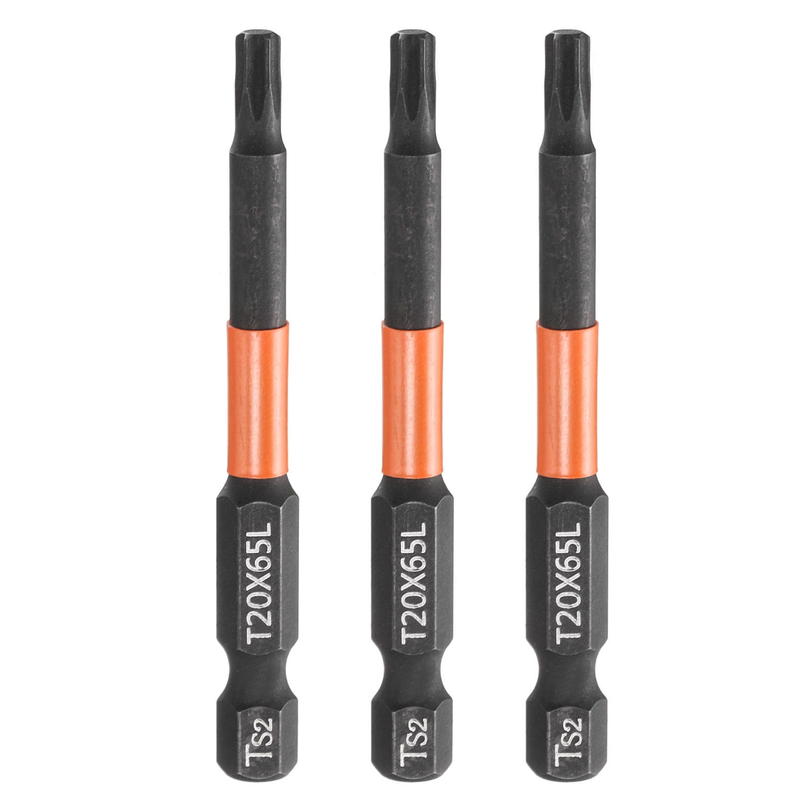 Uxcell 3pcs T20 Torx Head Screwdriver Bit 2.56" Long 1/4" Hex Shank ...