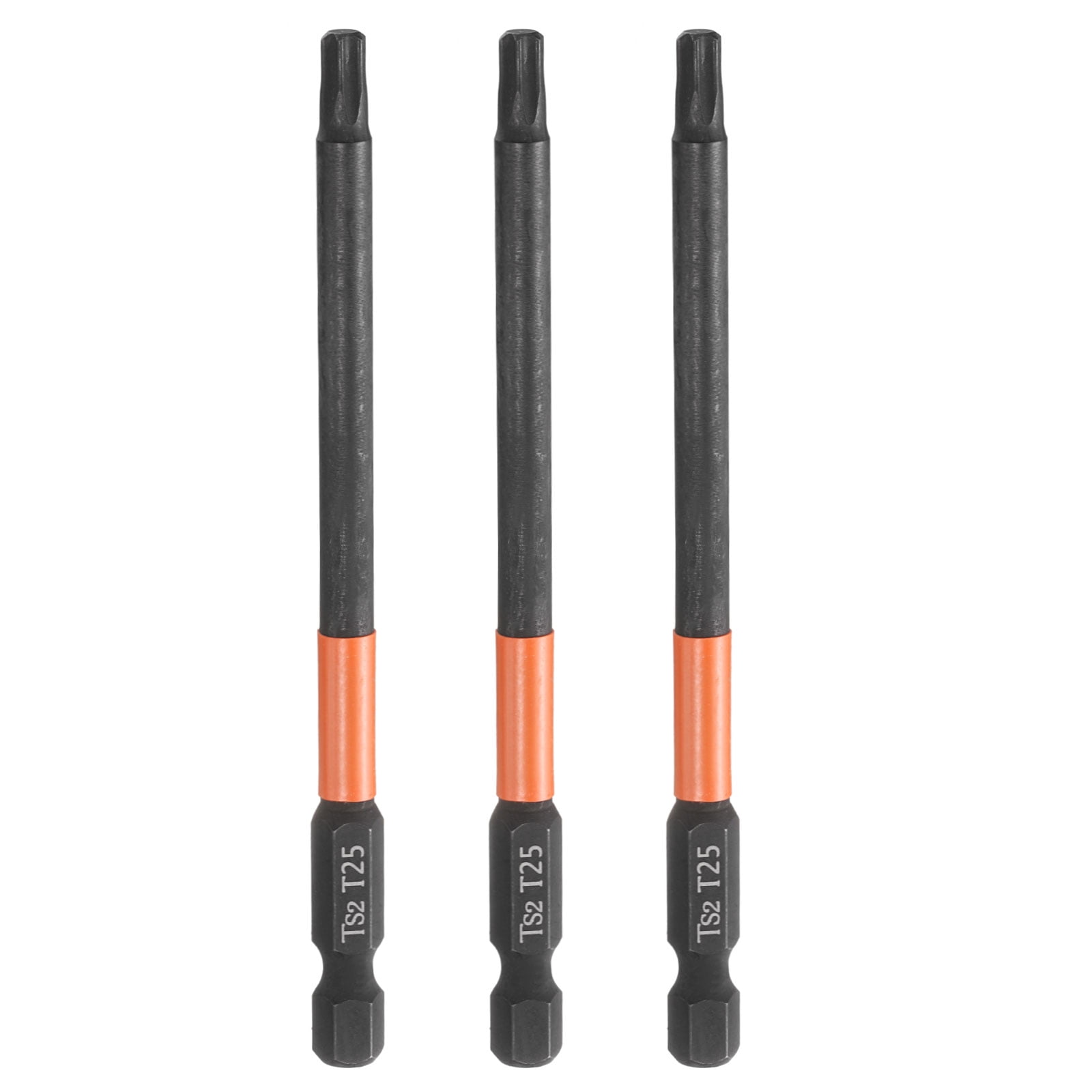 Uxcell 3pcs T25 Torx Head Screwdriver Bit 4" Long 1/4" Hex Shank ...