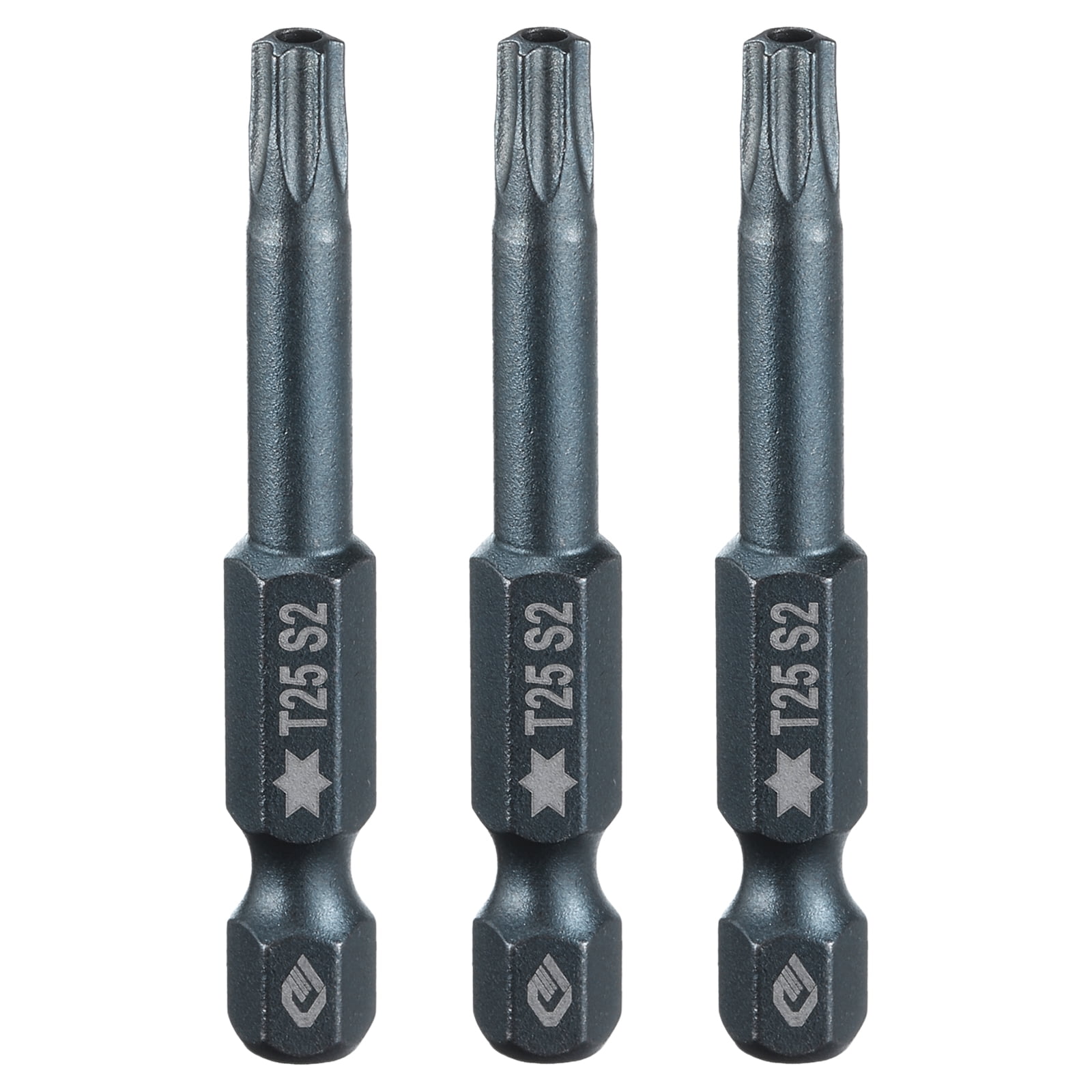 Uxcell 3pcs T25 Torx Screwdriver Bit 1/4" Hex Shank 2" Long S2 Steel ...