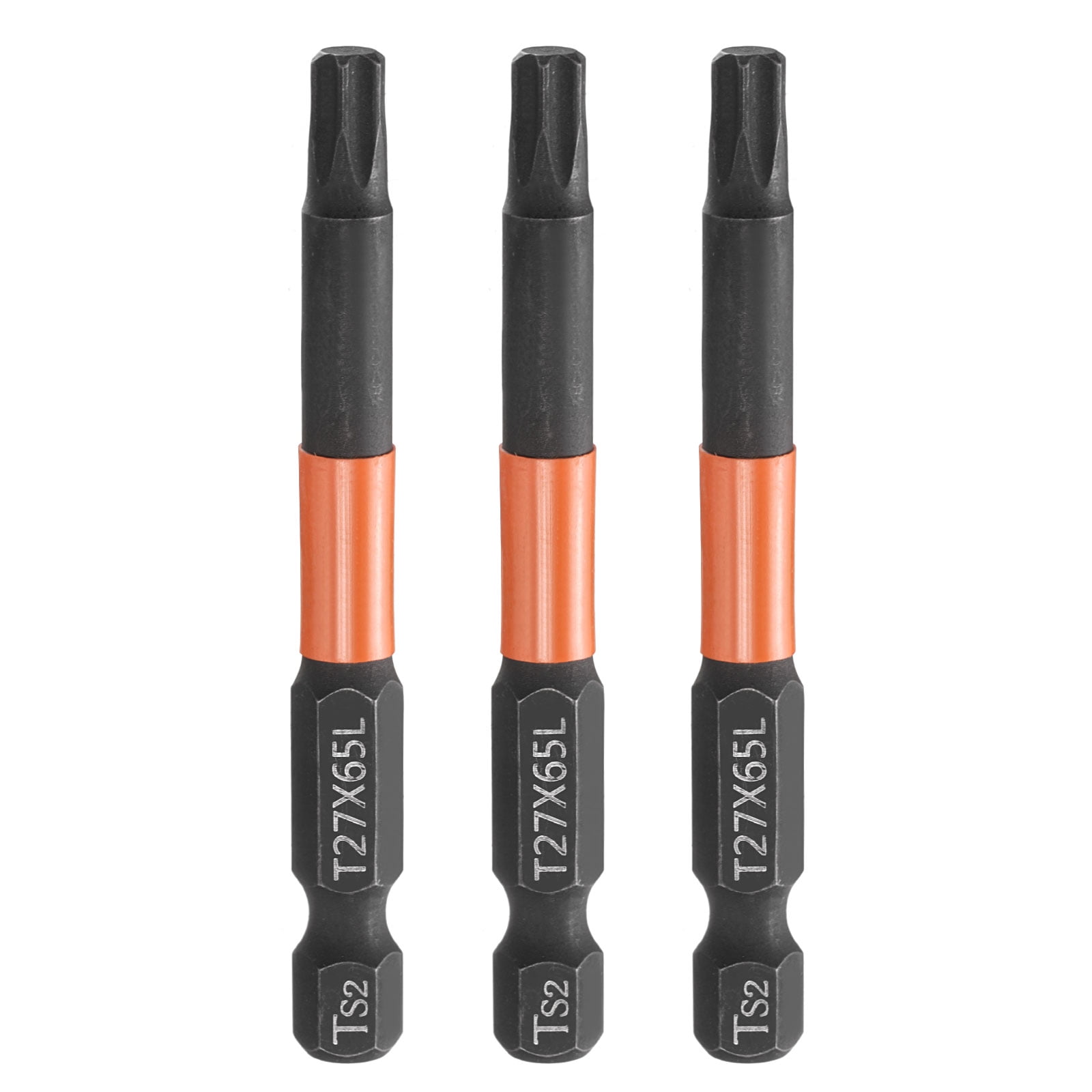 Uxcell 3pcs T27 Torx Head Screwdriver Bit 2.56" Long 1/4" Hex Shank ...