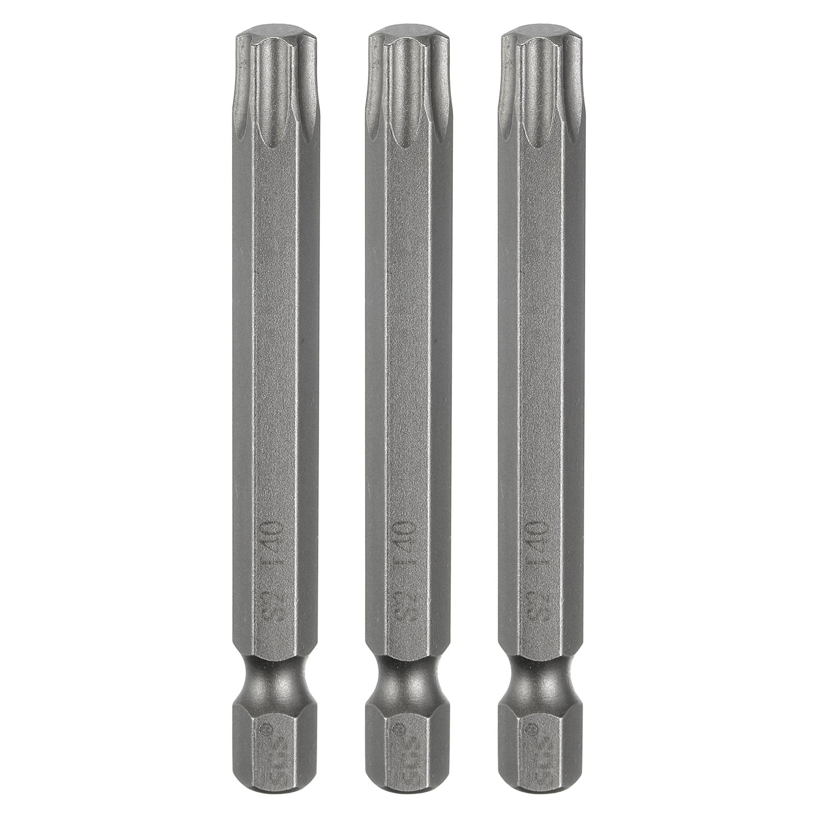 Uxcell 3pcs T40 Torx Head Screwdriver Bit 1/4" Hex Shank 2.6" (65mm ...