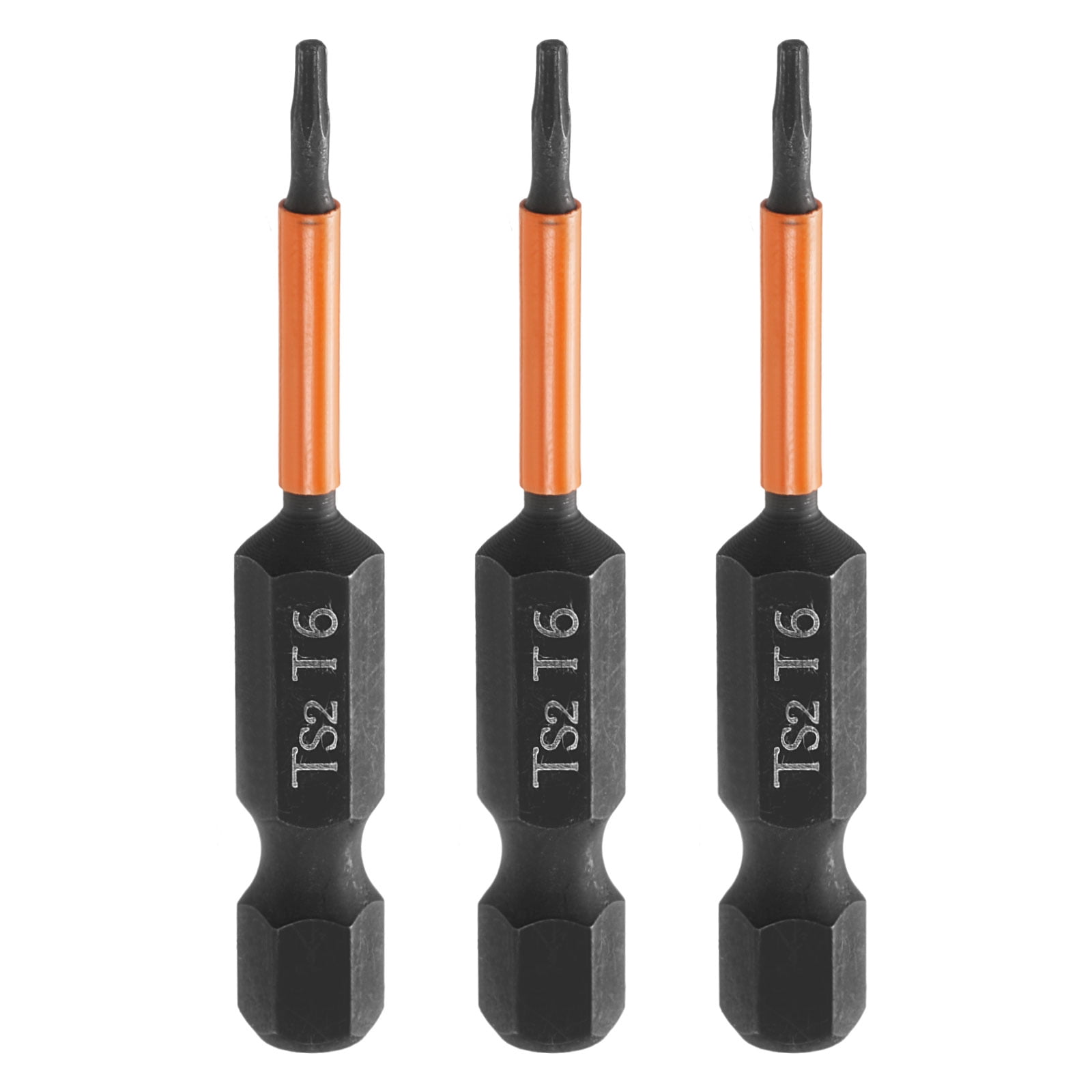 Uxcell 3pcs T6 Torx Head Screwdriver Bit 2" Long 1/4" Hex Shank ...