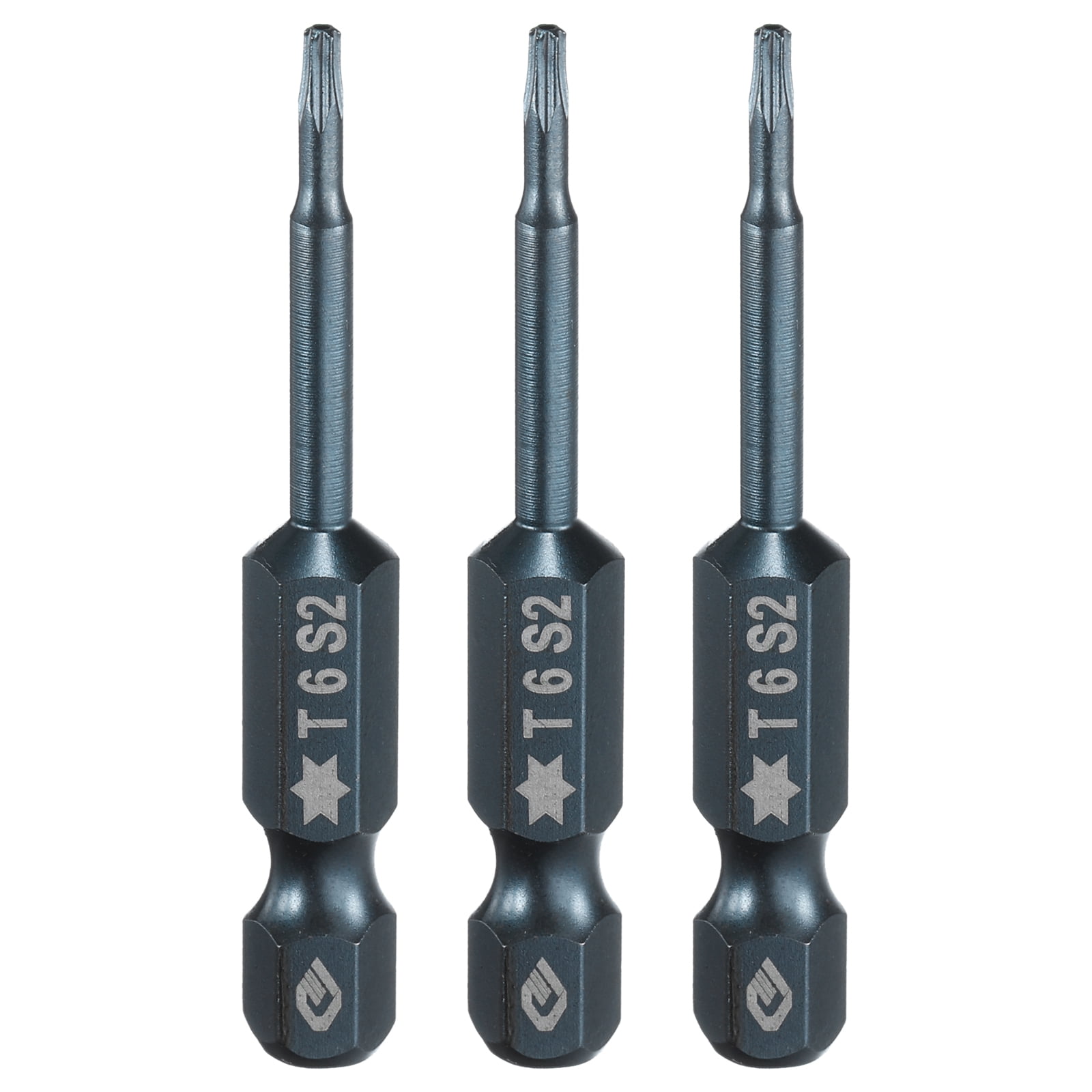 Uxcell 3pcs T6 Torx Screwdriver Bit 1/4" Hex Shank 2" Long S2 Steel ...