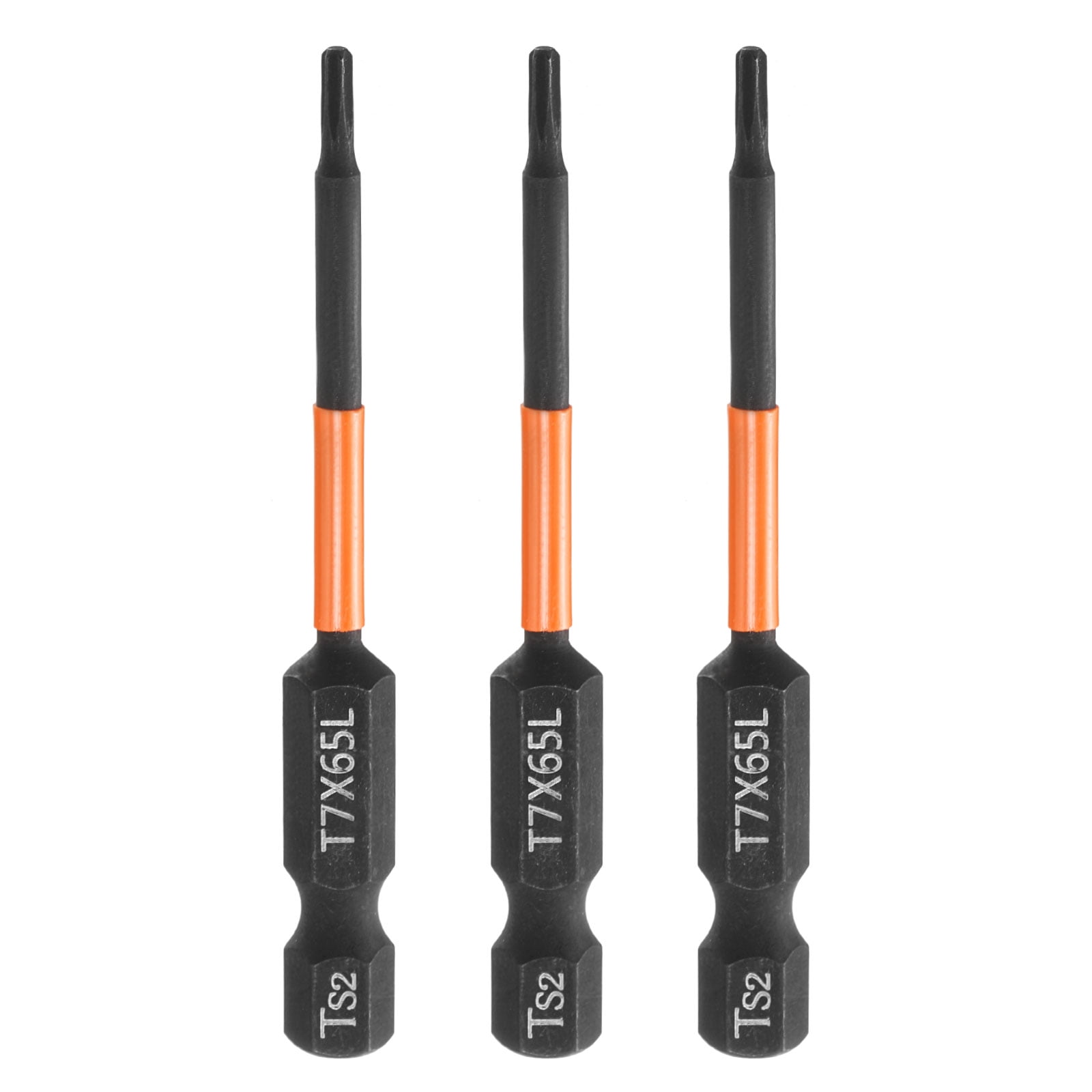 Uxcell 3pcs T7 Torx Head Screwdriver Bit 2.56" Long 1/4" Hex Shank ...