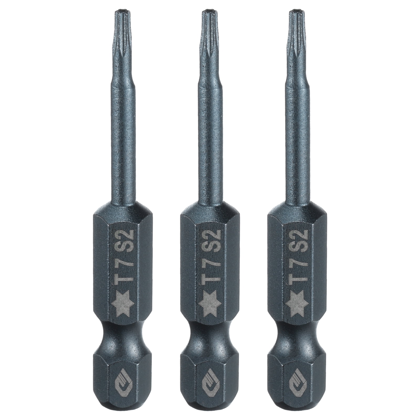 Uxcell 3pcs T7 Torx Screwdriver Bit 1/4" Hex Shank 2" Long S2 Steel ...
