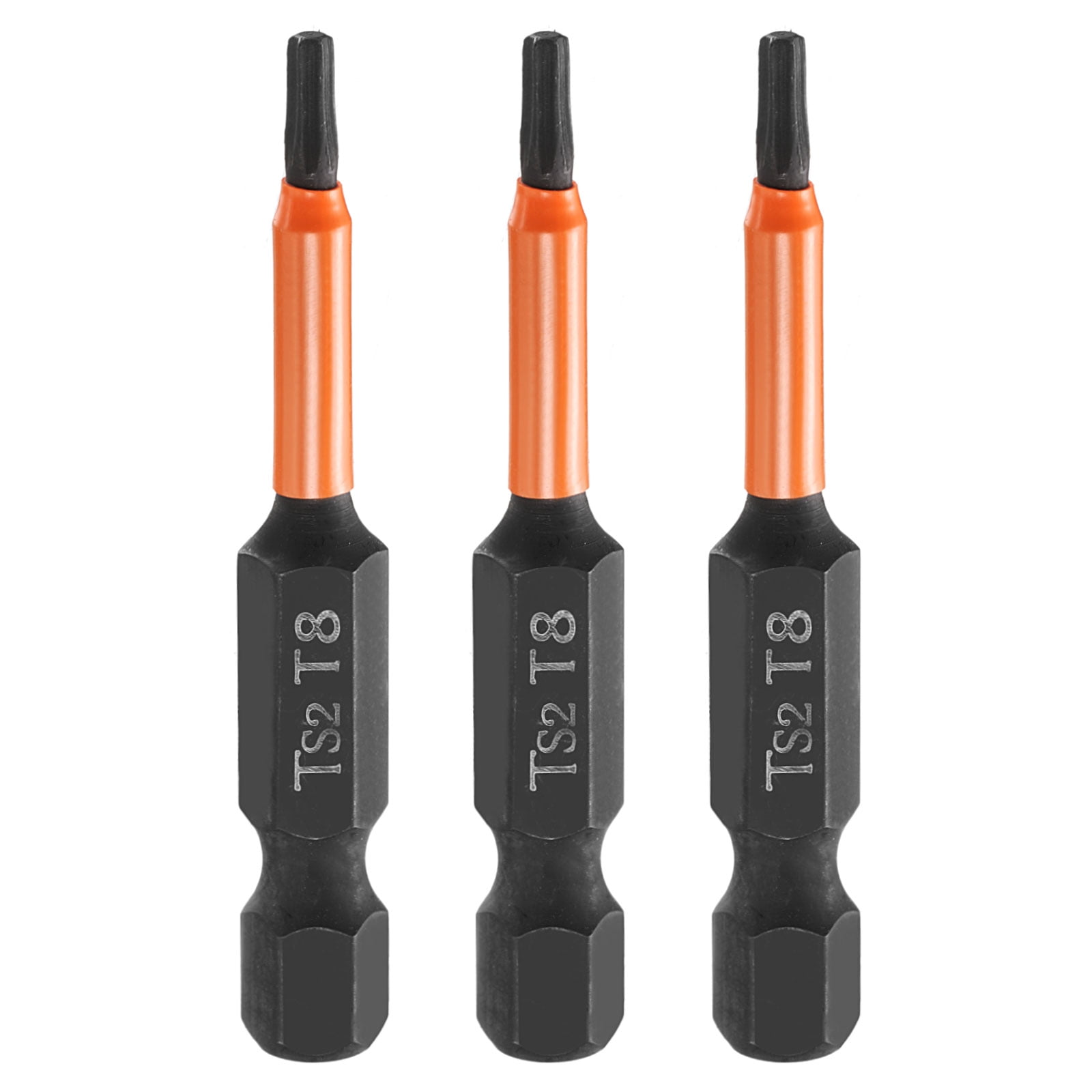 Uxcell 3pcs T8 Torx Head Screwdriver Bit 2" Long 1/4" Hex Shank ...