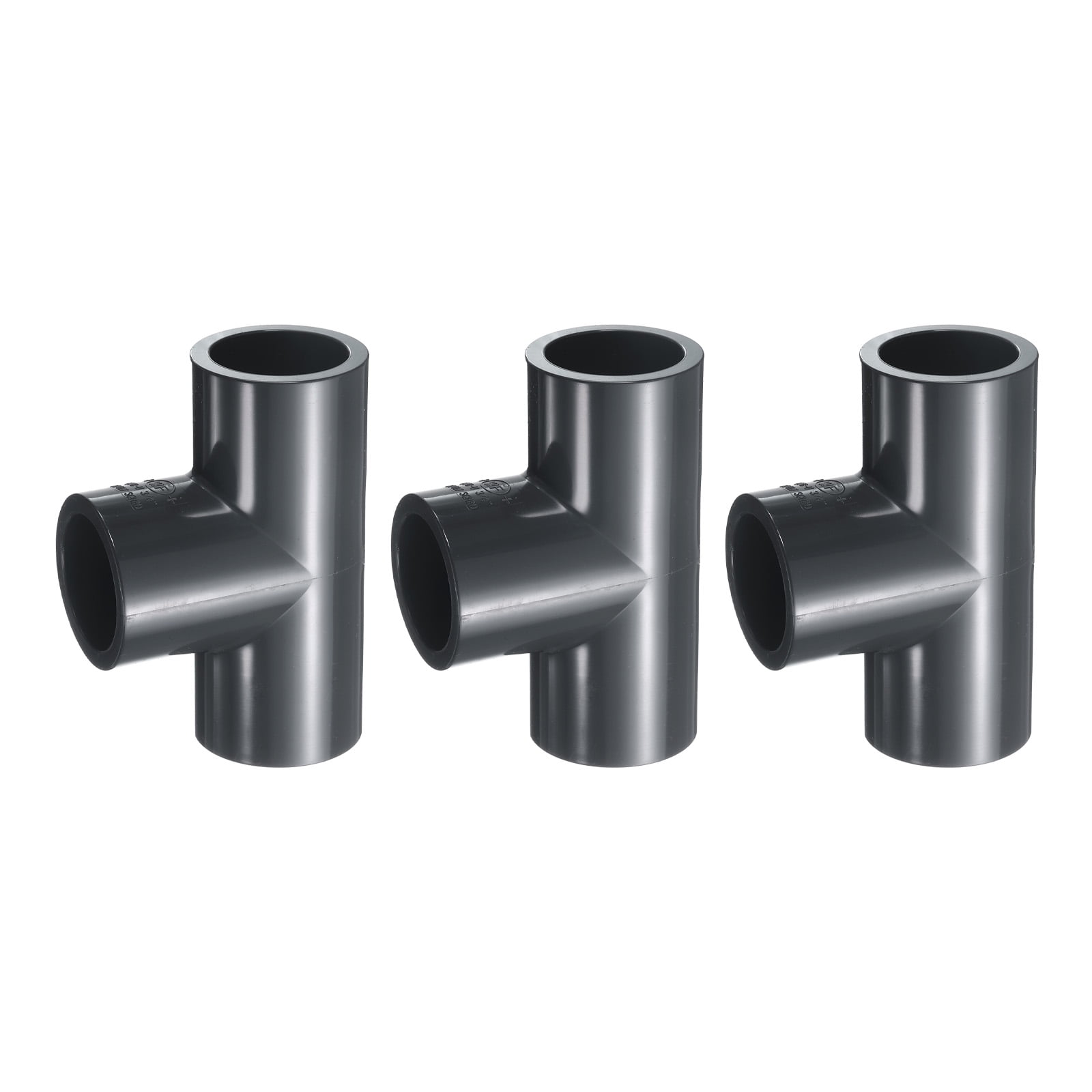 Uxcell 3pcs Tee PVC Fitting 3/4" 3 Way Connector Furniture Build Grade ...