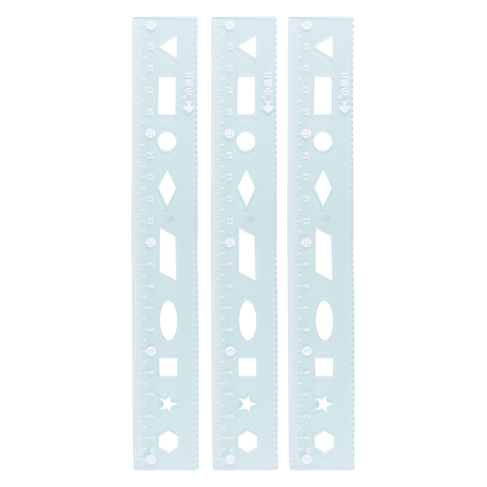 Uxcell 3pcs Unbreakable Flexible Rulers 20cm PVC Shatterproof Folding ...