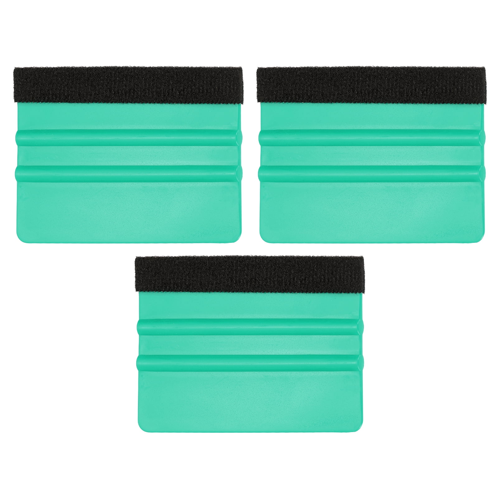 Uxcell 3pcs Vinyl Squeegee Felt Edge 4" Squeegee Felt Fabric Decal ...