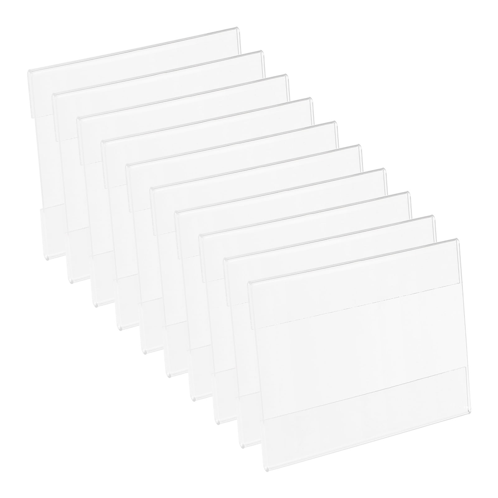 Uxcell 3x4" Wall Mount Acrylic Sign Holder, Display Frame with Tape ...