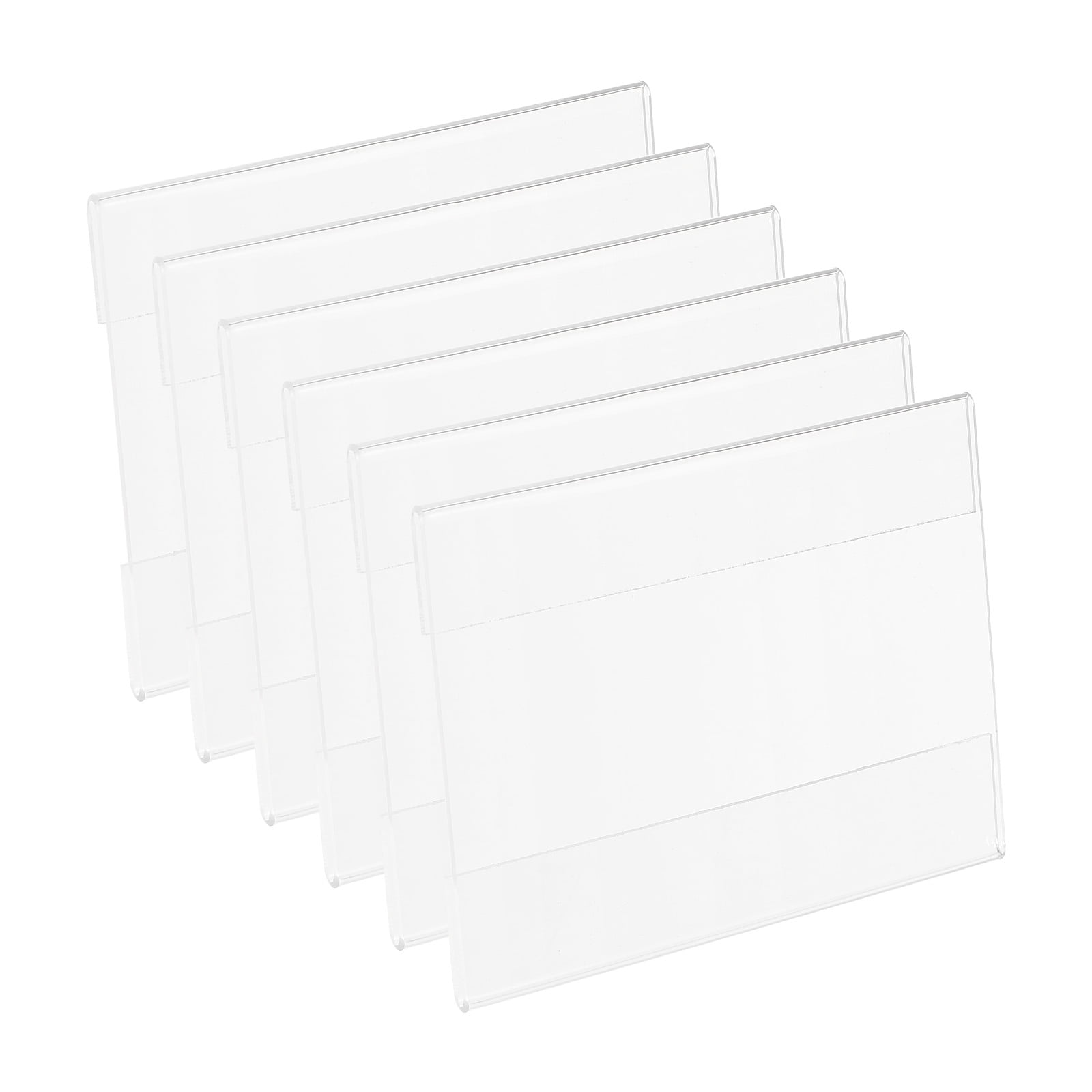 Uxcell 3x4" Wall Mount Acrylic Sign Holder, Display Frame with Tape ...