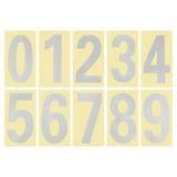 Uxcell Self-Adhesive 4.13'' Reflective Mailbox Numbers Sticker 0 - 9 ...