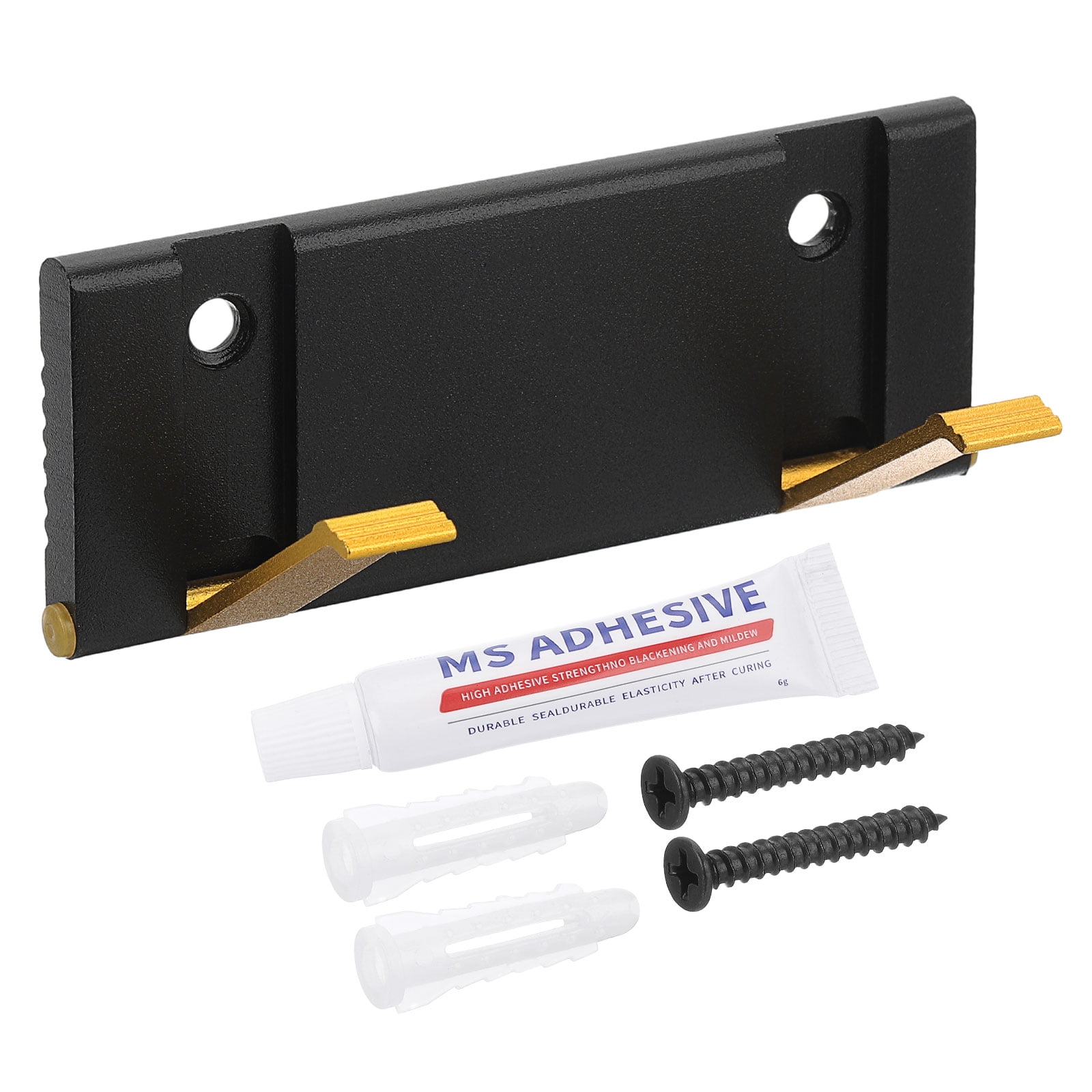 Uxcell 4.1in Coat Rack Wall Mount, Floating Rack with 2 Retractable ...