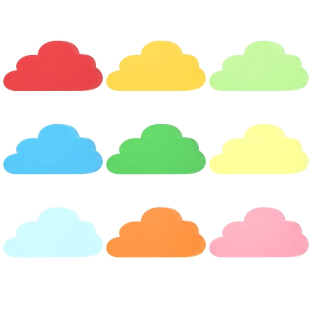 Uxcell 4.2x6.1"Cutouts Paper, 180Pcs Clouds Assorted Color Cut Outs ...