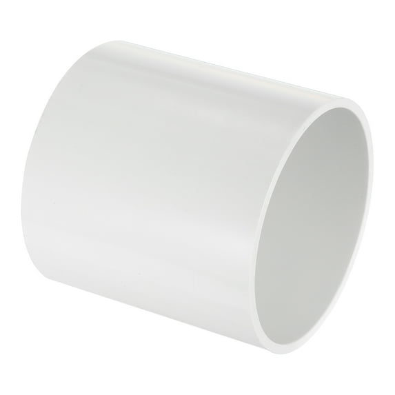 Uxcell 1 Pack 4.33 inch Light Polyvinyl Chloride Pipe Fitting Coupling ...