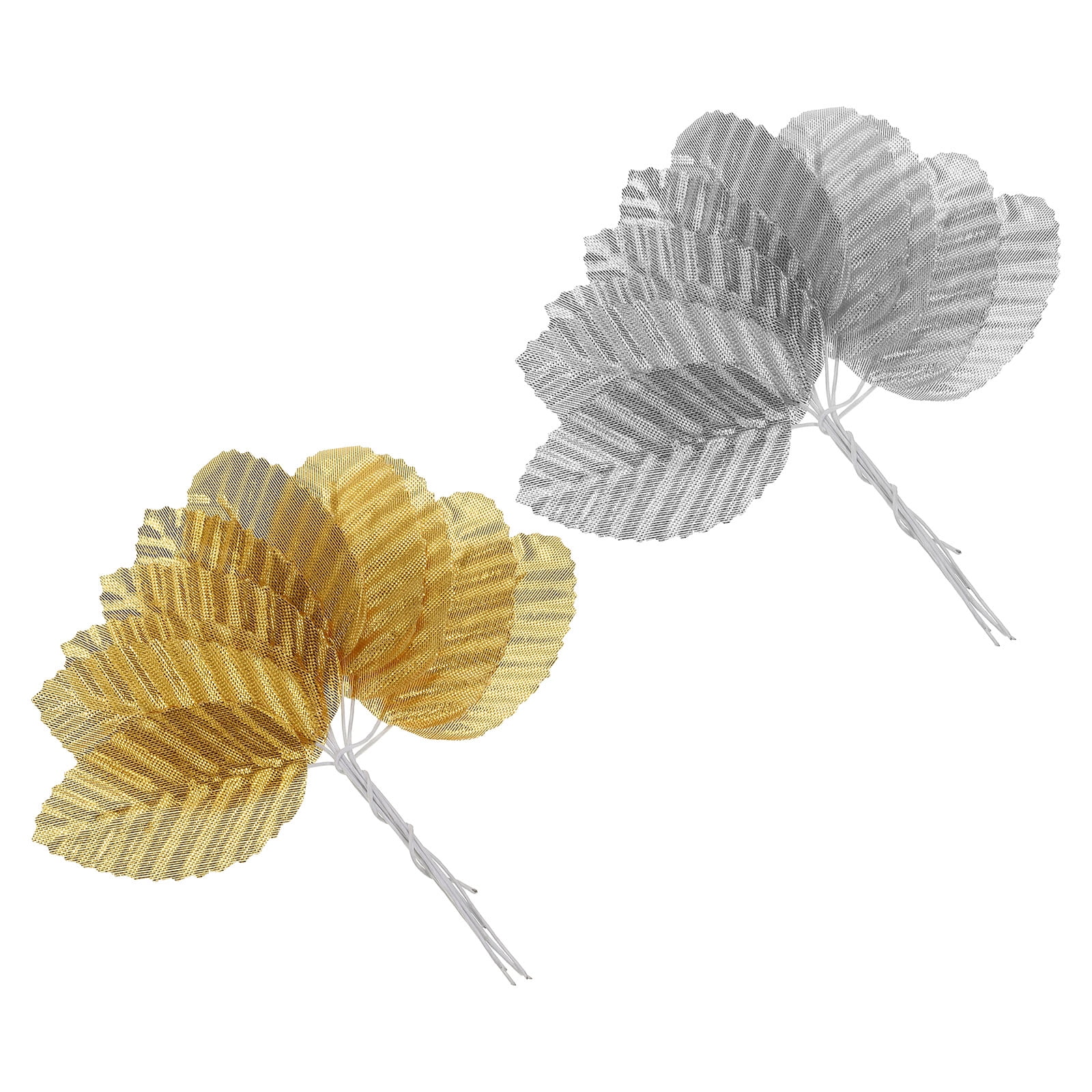 Uxcell 4.3" Artificial Silk Leaf Artificial Leaves Stems Bulk Fake Rose ...