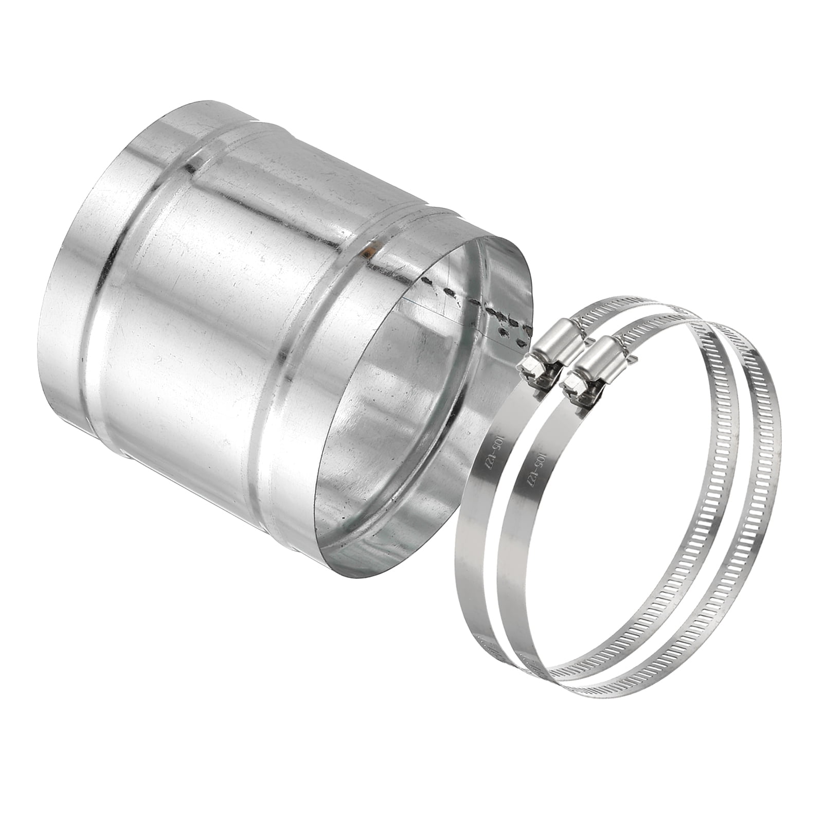 Uxcell 4.3" Duct Connector, 1 Set Galvanized Iron Duct Coupling Vent ...