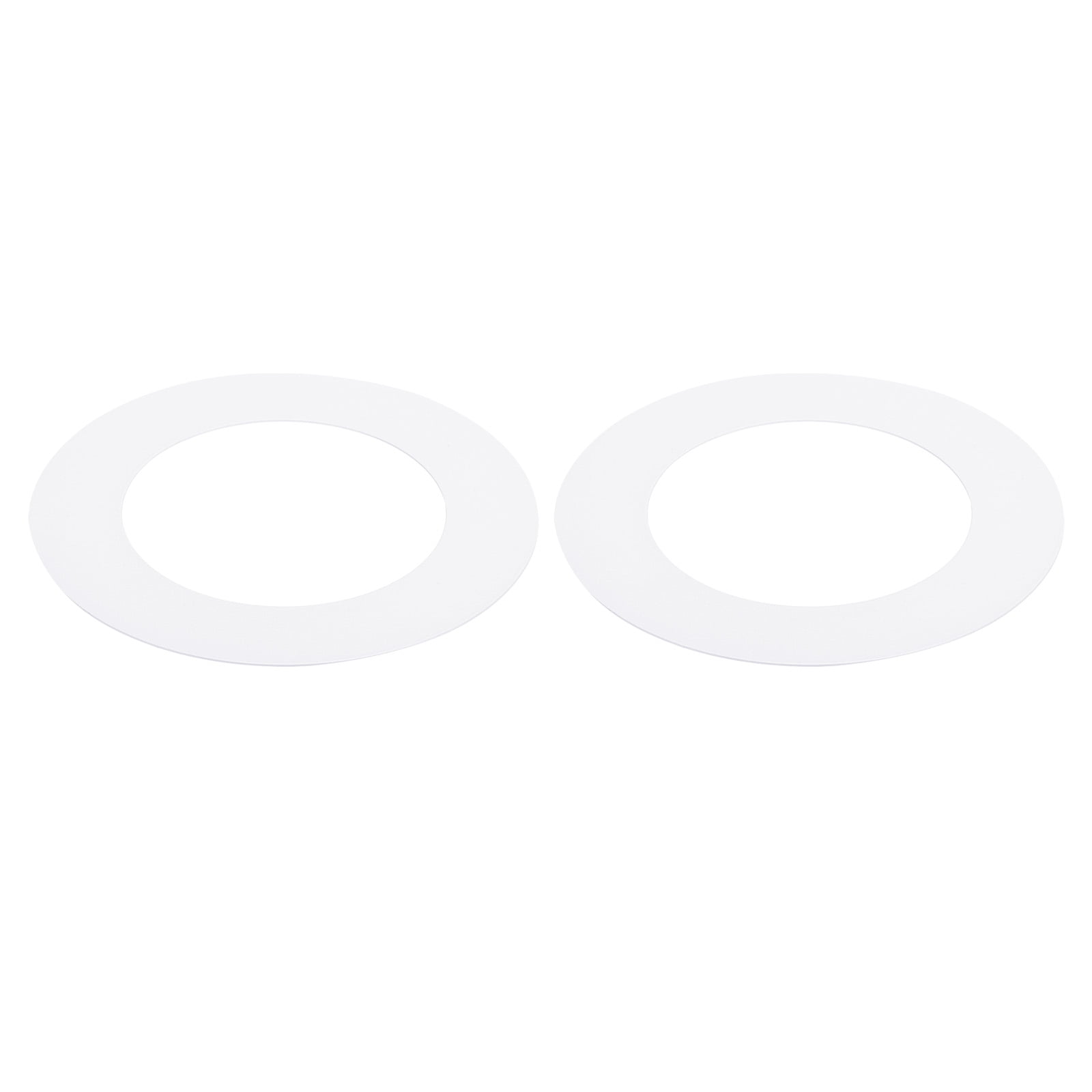 Uxcell 4.3" ID 6.8" OD Goof Rings for Recessed Light Gloss White Goof ...