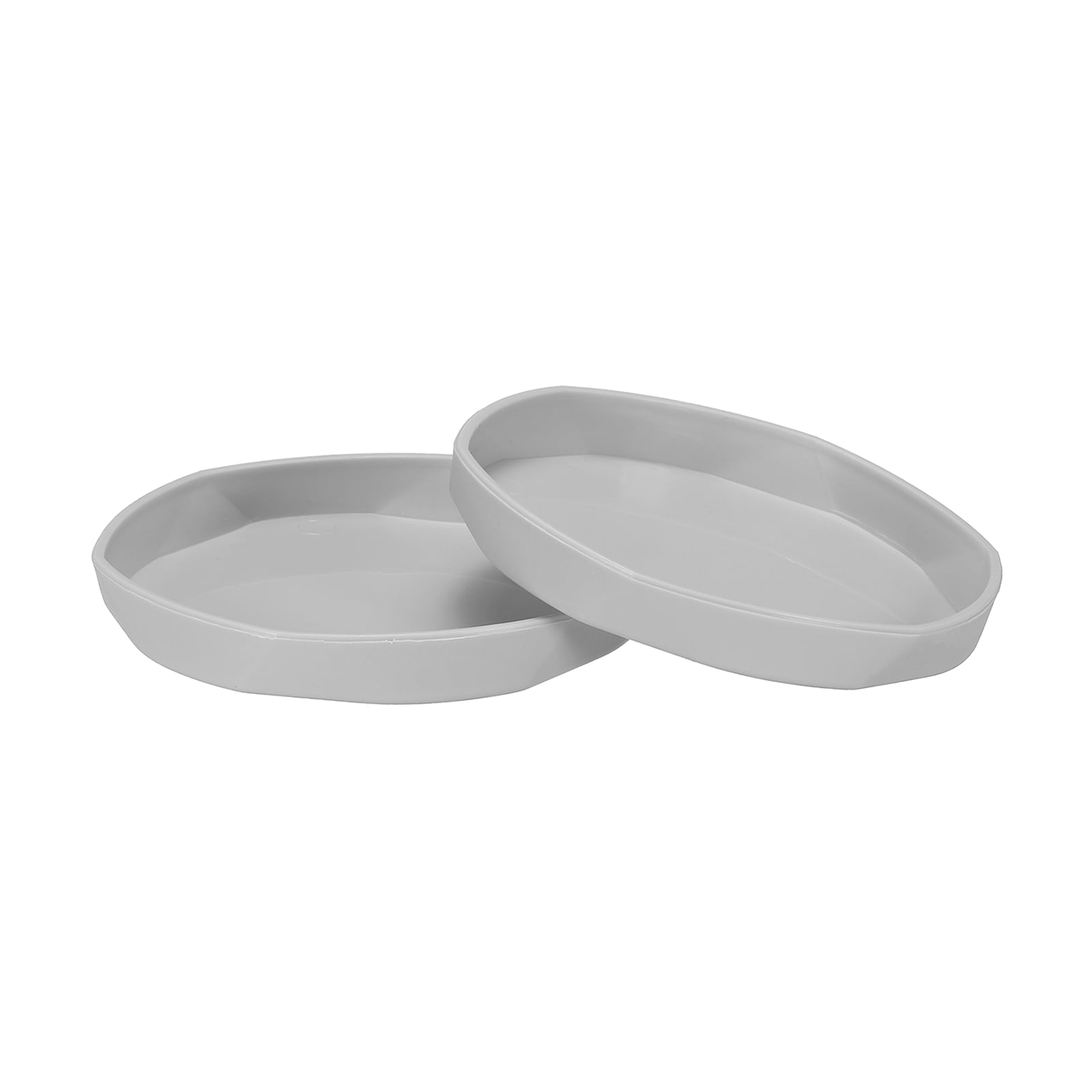 Uxcell 4.3" Plastic Hexagonal Round Planter Pot Saucer Flower Drip Tray ...
