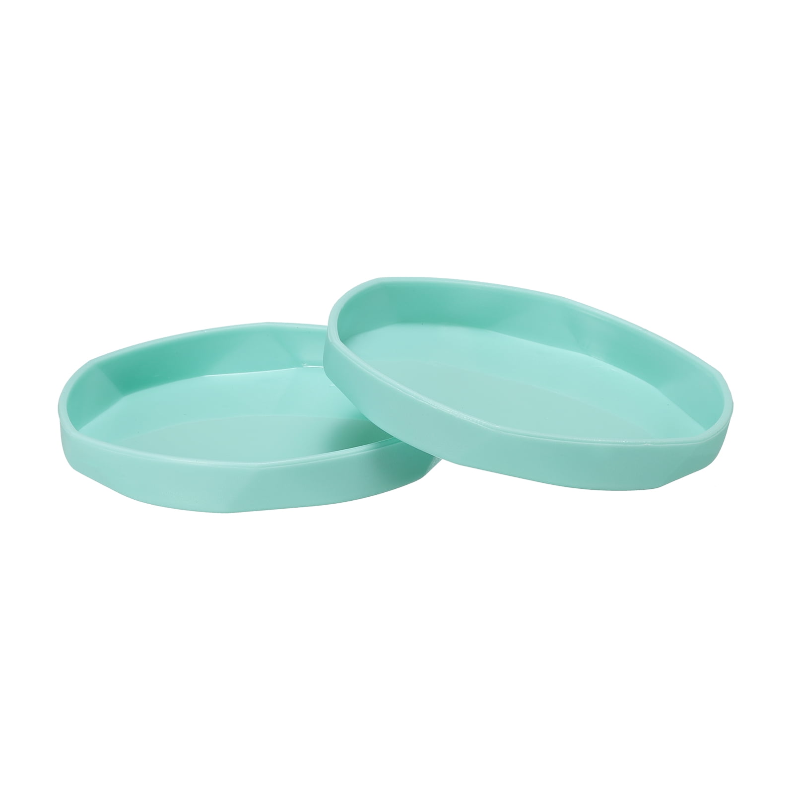 Uxcell 4.3" Plastic Hexagonal Round Planter Pot Saucer Flower Drip Tray ...