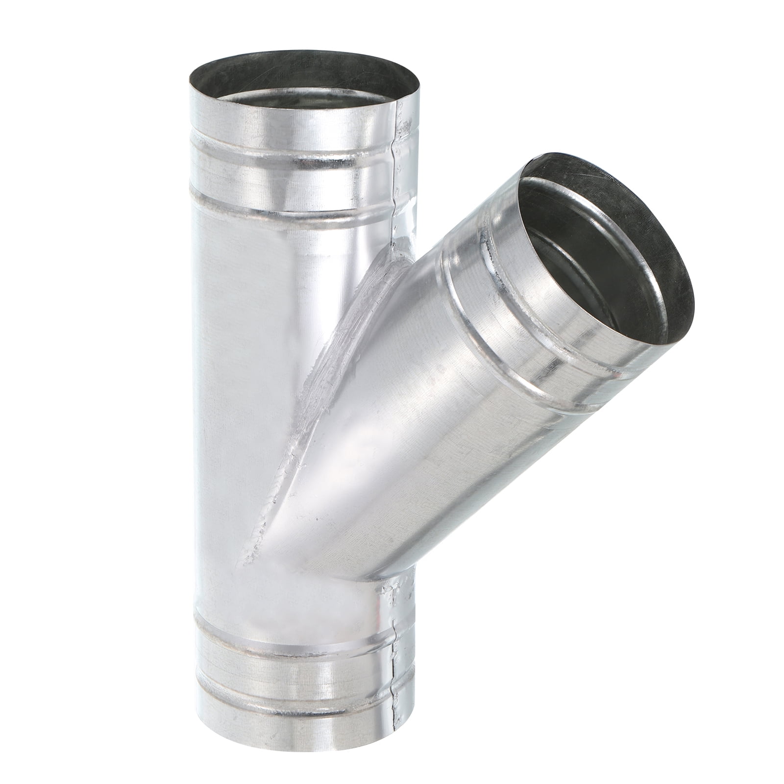 Uxcell Silver Iron 3 Way Duct Splitter Y Connector Air Vent Duct Hose ...