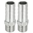 Uxcell 4/5" Hose Barb x 1/2" NPT Thread 304 Stainless Steel Barb Hose ...