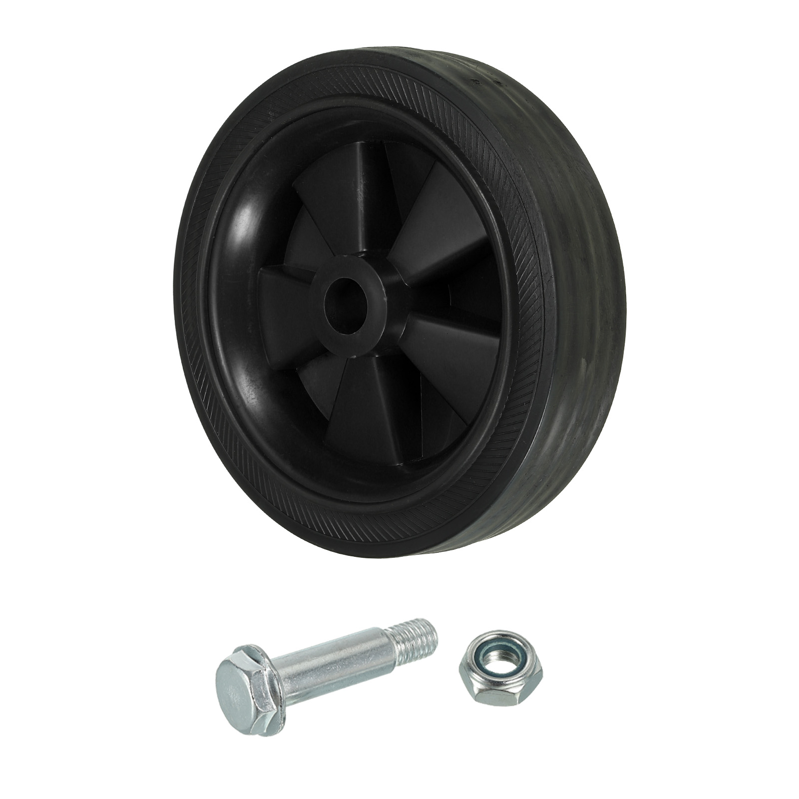 Uxcell 4.5" Universal Air Compressor Wheel with 0.5" Hole, Black ...